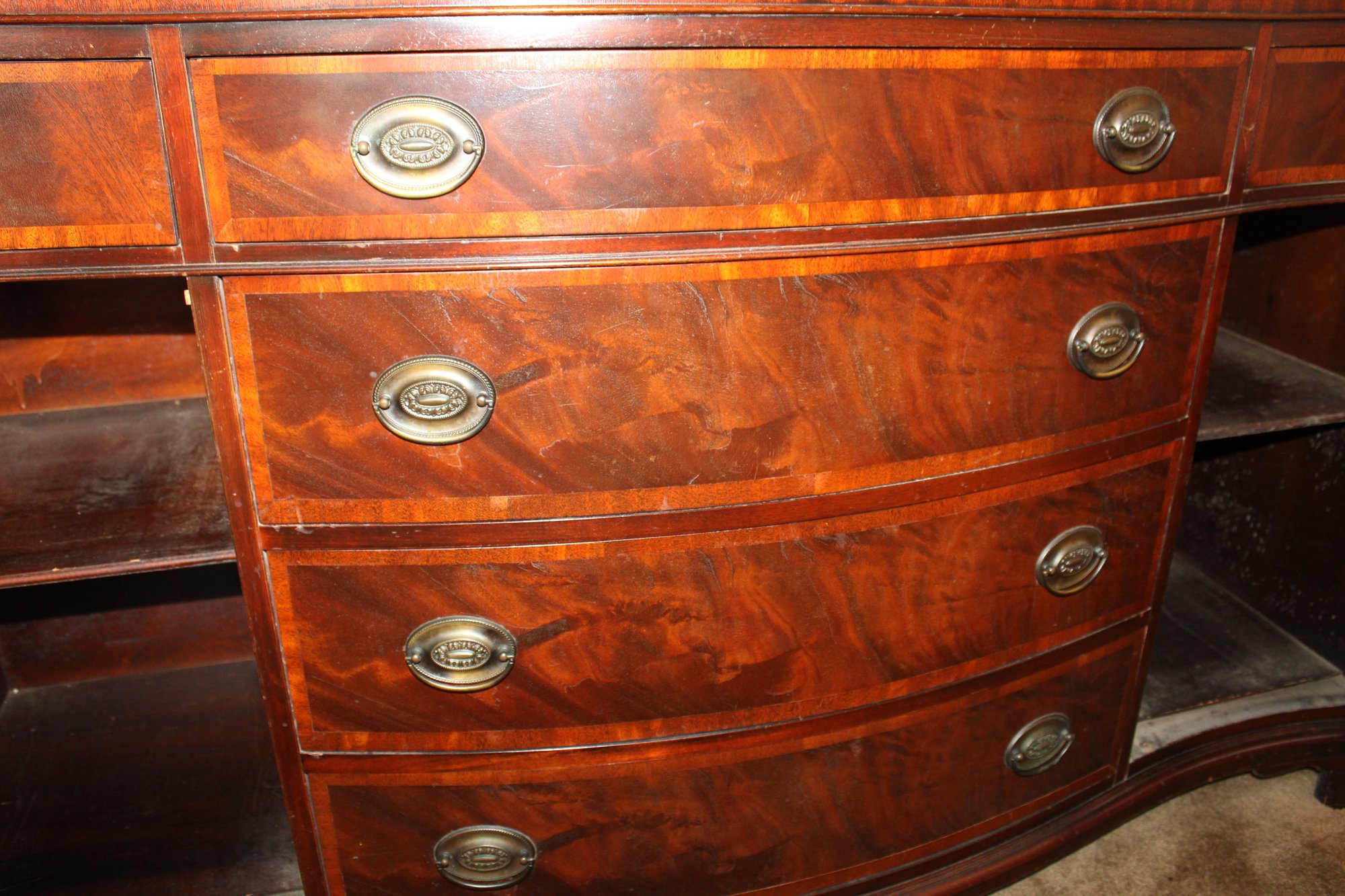 Fancher Furniture Co. Mahogany Sideboard / Server 18th-Century Style ...