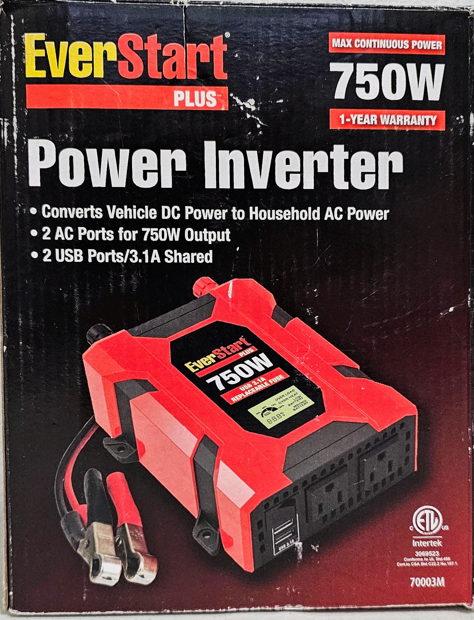 Ever Start Plus 750 W Power Inverter #16685 | Auctionninja.com