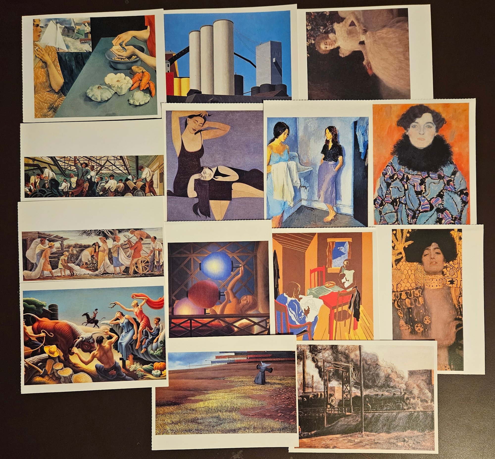 Vintage American Paintings Postcards (blank) #21519 | Auctionninja.com
