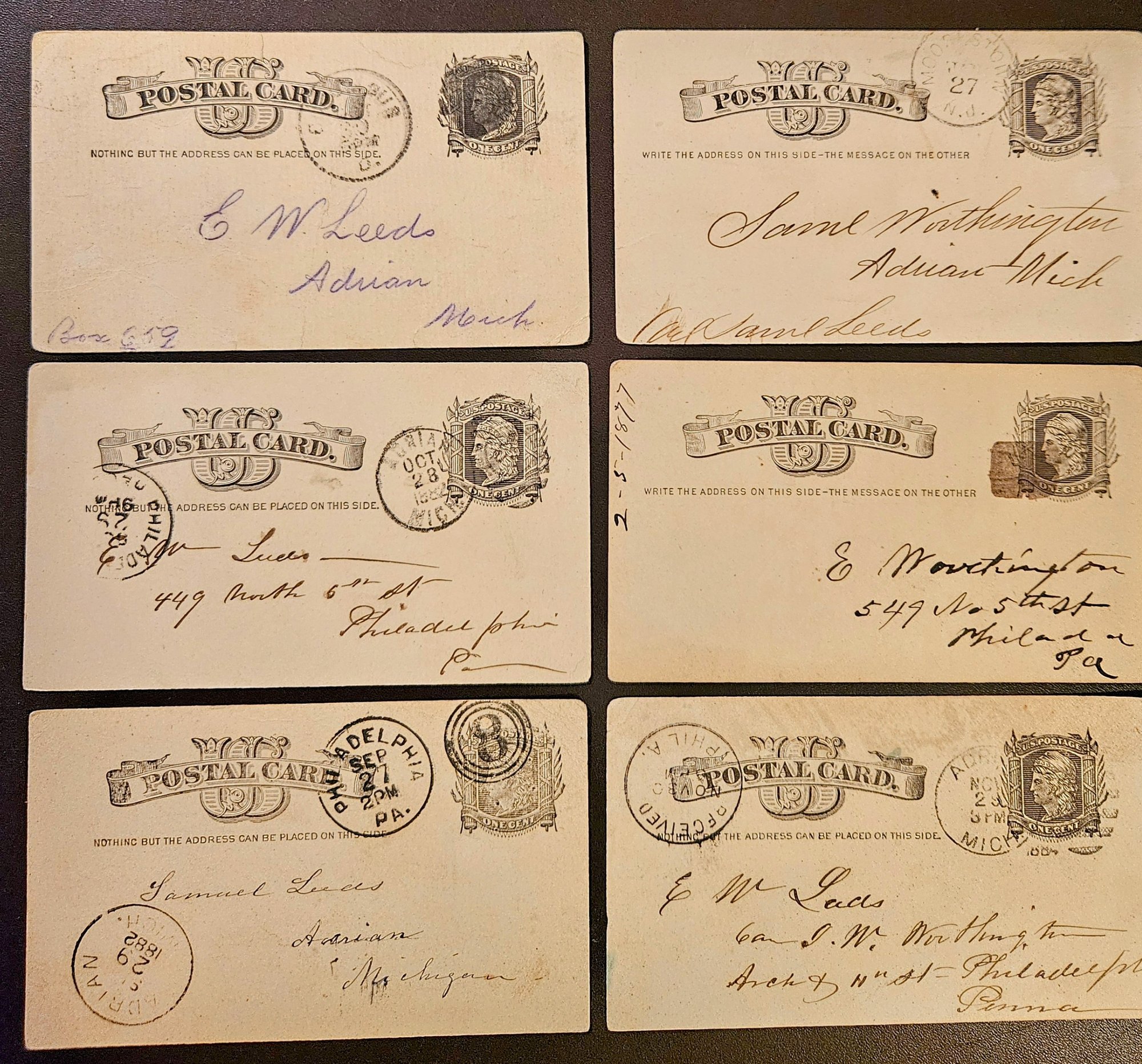 Antique US Postal Cards (see Photos For Dates) #21525 | Auctionninja.com