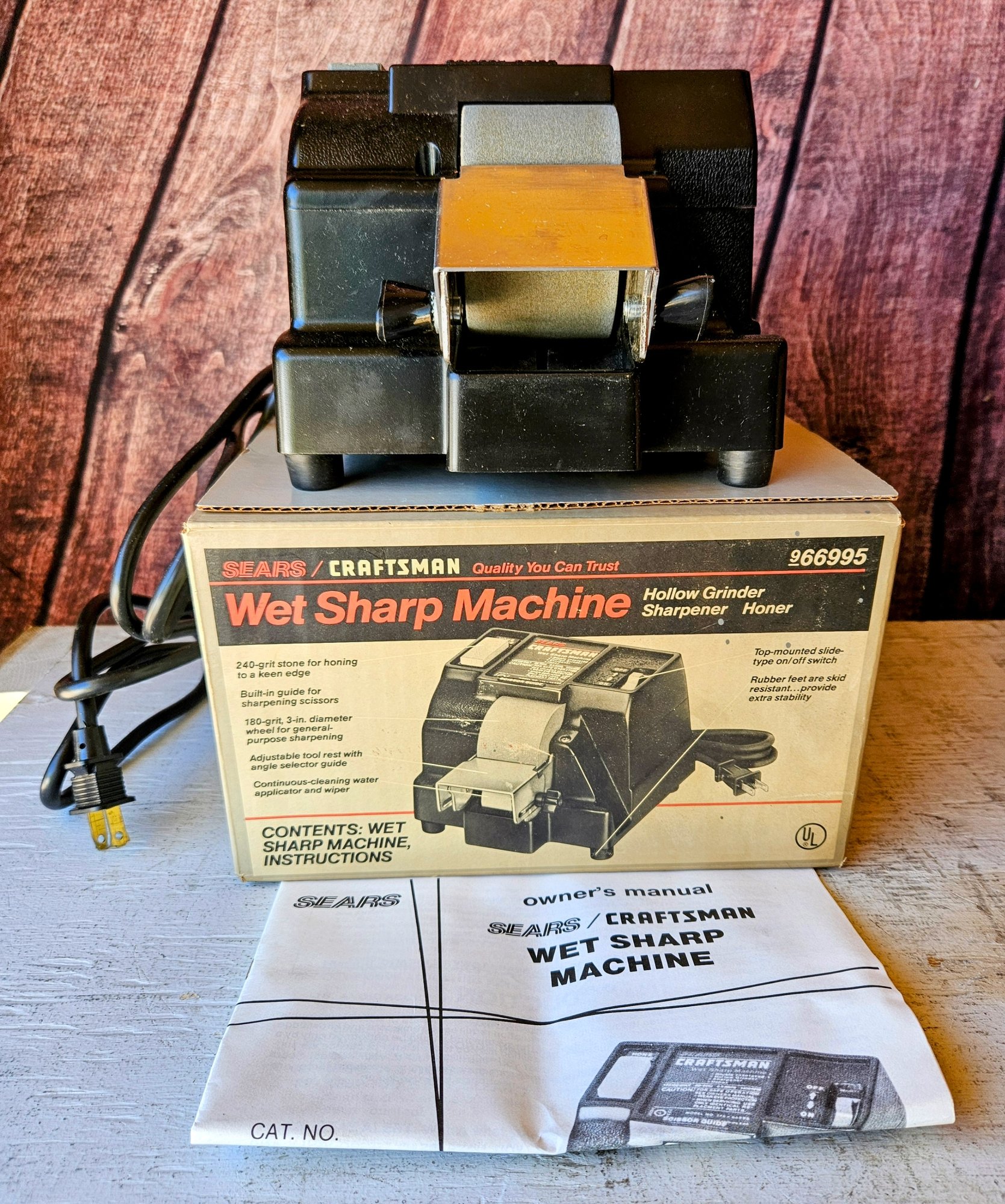 Sears Craftsman Wet Sharp Machine Hollow Grinder Sharpener Honer In ...