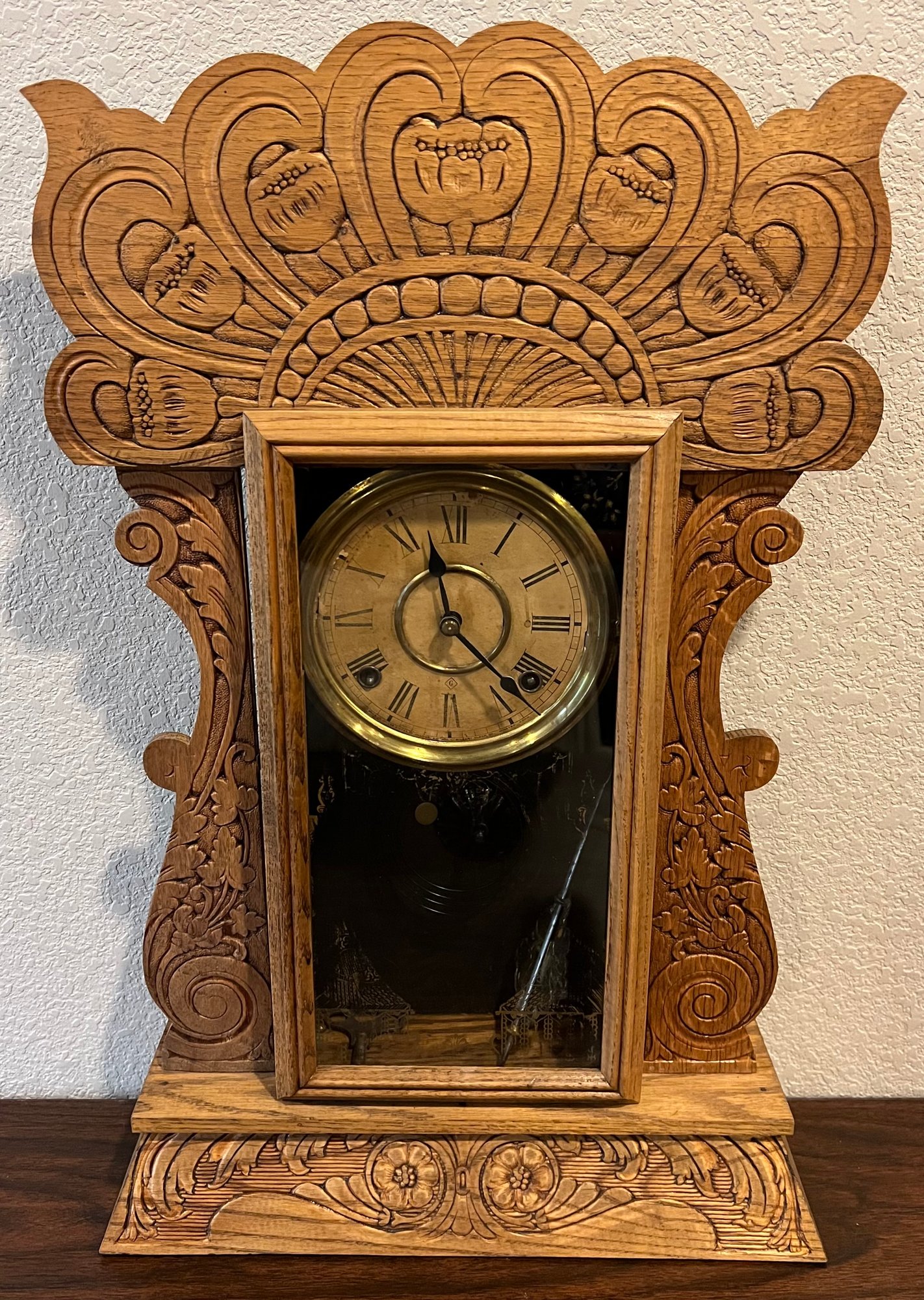 Antique W.M L Gilbert Mantle Clock #10146 | Auctionninja.com