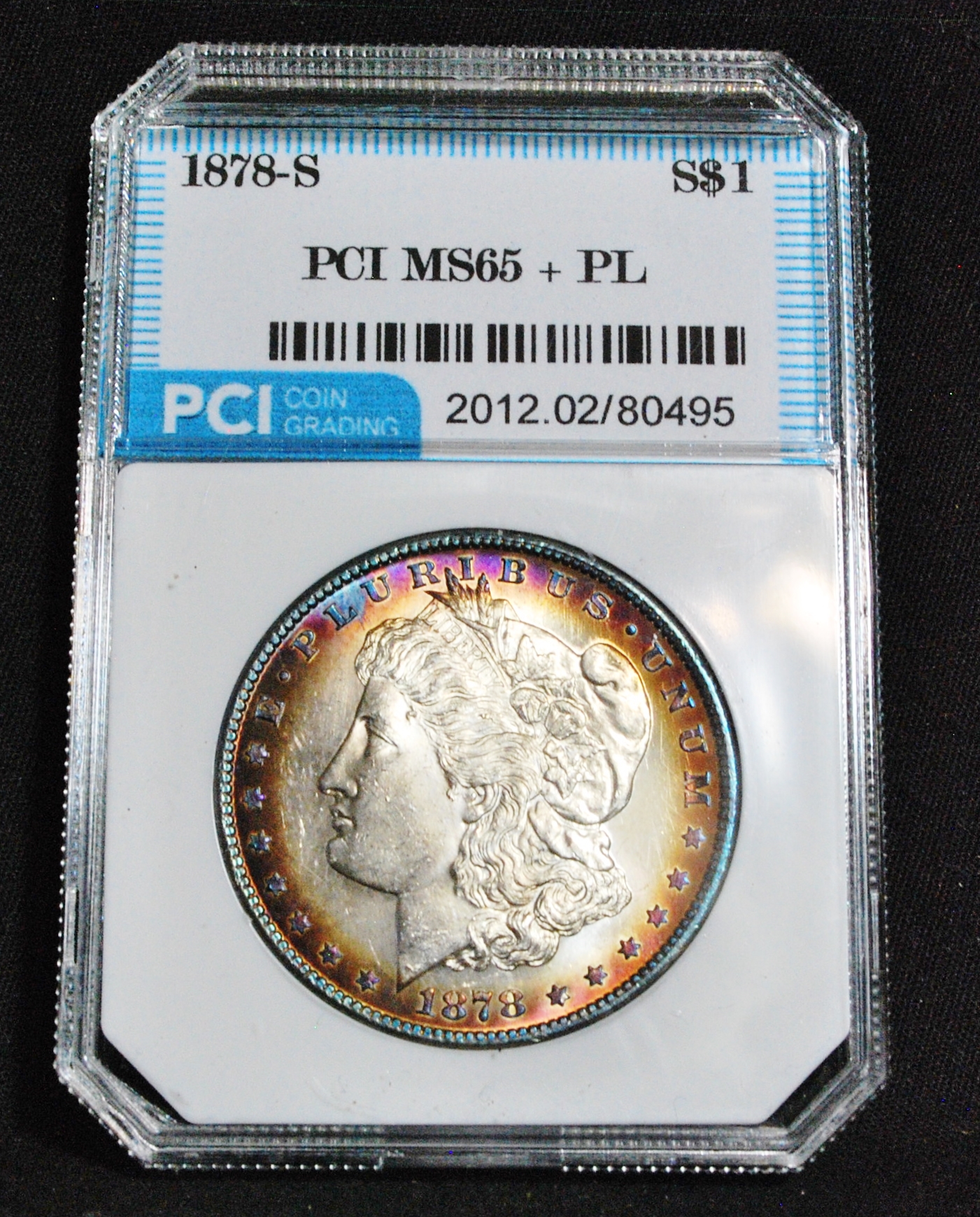 1878-S PCI Graded MS65 PL (Proof-Like) Morgan Silver Dollar GREAT DATE ...