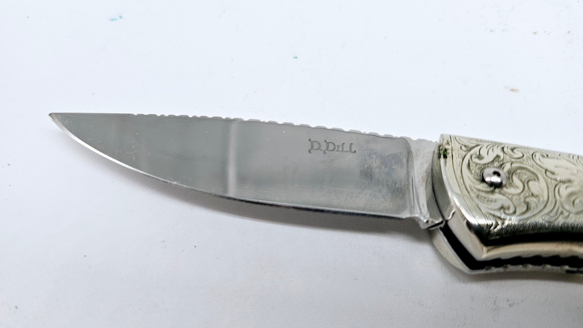 David Dill Folding Knife, Very Nice Condition #22906 | Auctionninja.com