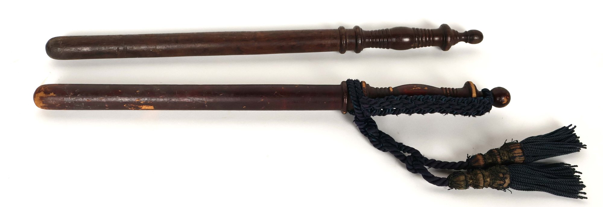 Pair Of Antique Police Night Sticks. Circa. 1900's. Very Unique And ...