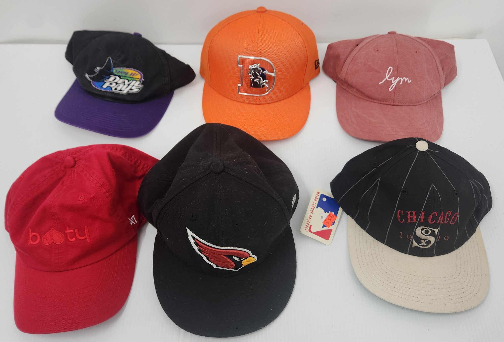 GIANT - 37 Various Baseball Hats Collection Lot - All Sports & Teams ...