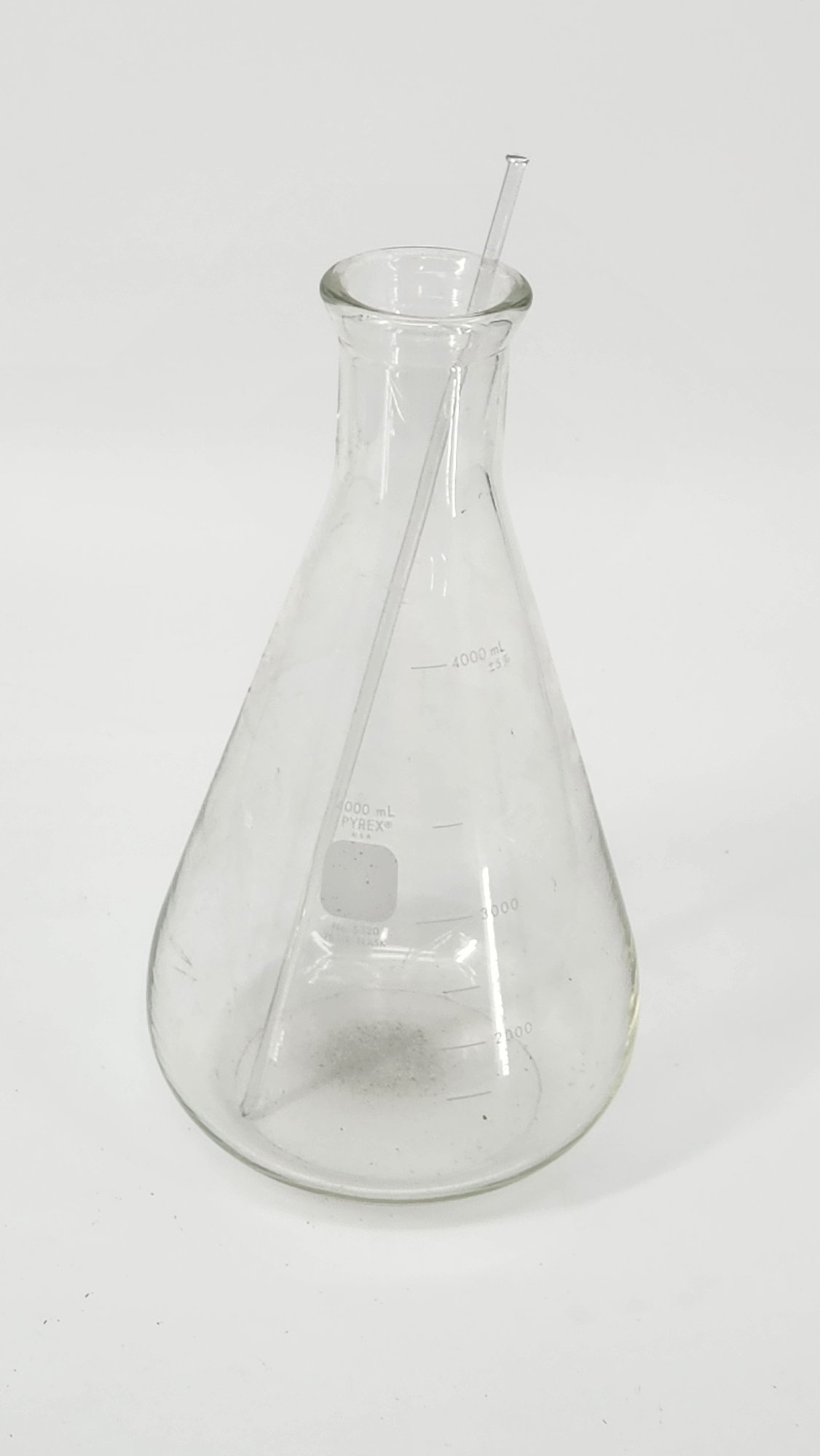 GIANT DISPLAY - Vintage 4000 Ml Vintage Pyrex Flask And Glass Stirrer ...