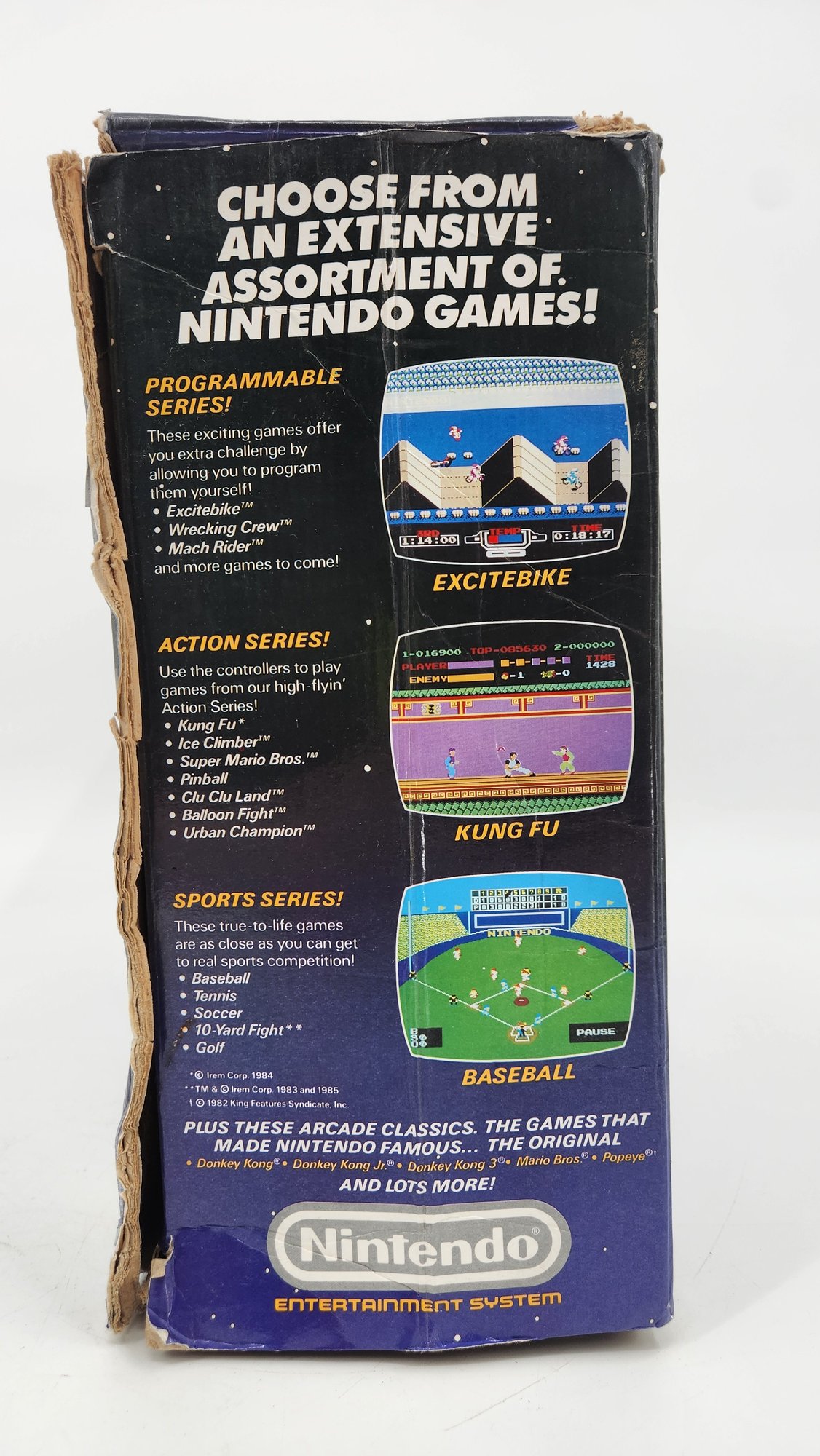 Vintage Nintendo NES Control Deck Console With Original Box & Donkey ...