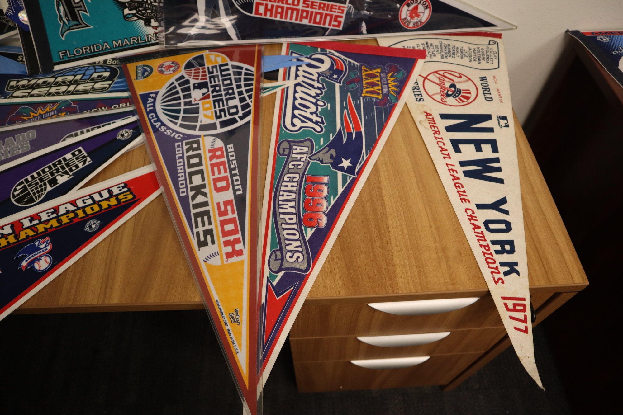 52 Vintage Sports Pennants - Baseball & Football - Red Sox #1897 ...