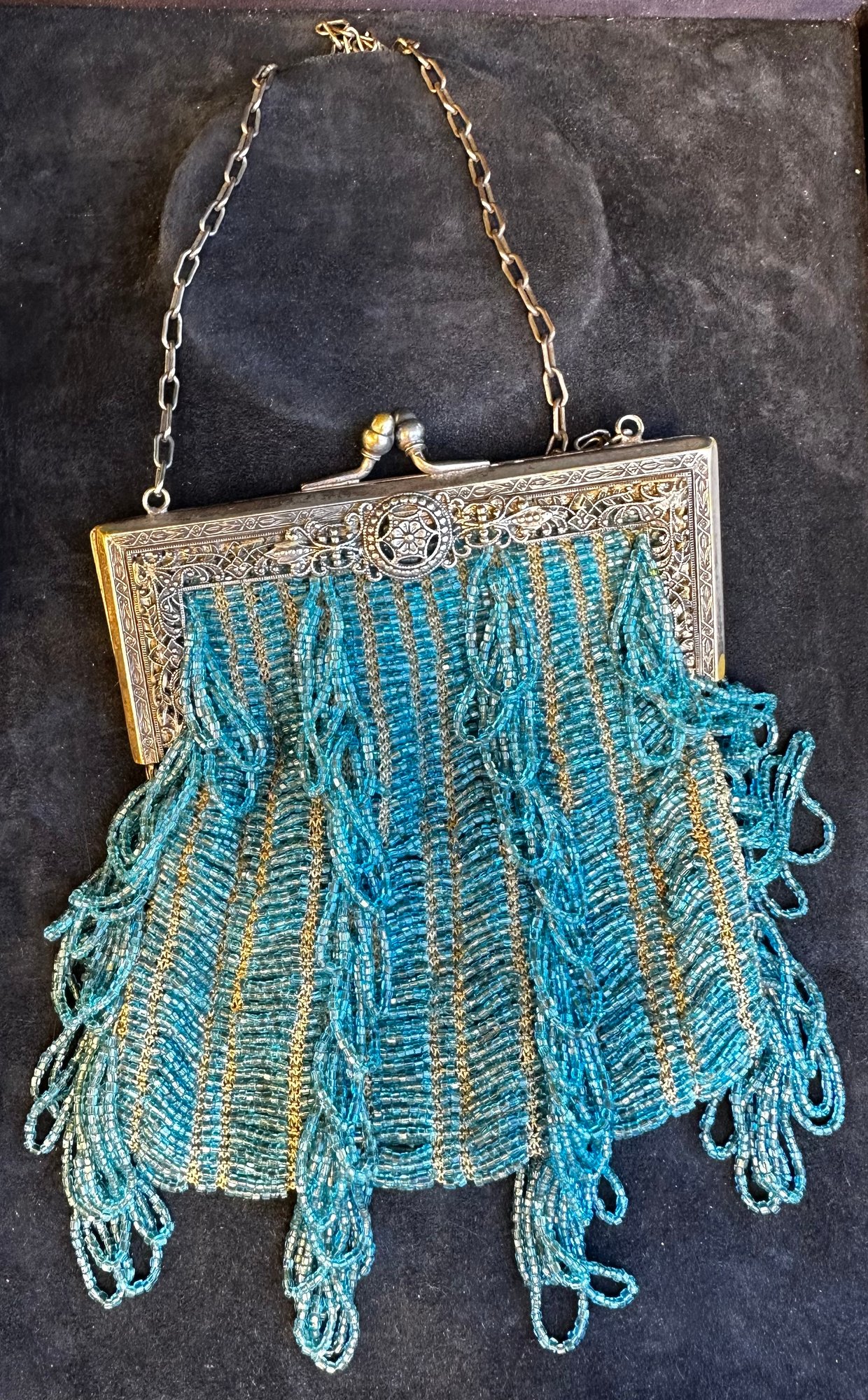 1920s Beaded Purse Made In France #10757 | Auctionninja.com