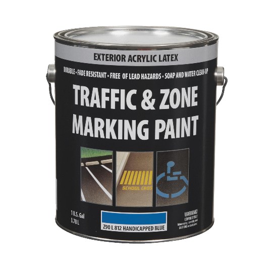 Traffic & Zone Marking Paint Handicapped Blue 1 Gallon #11159 ...