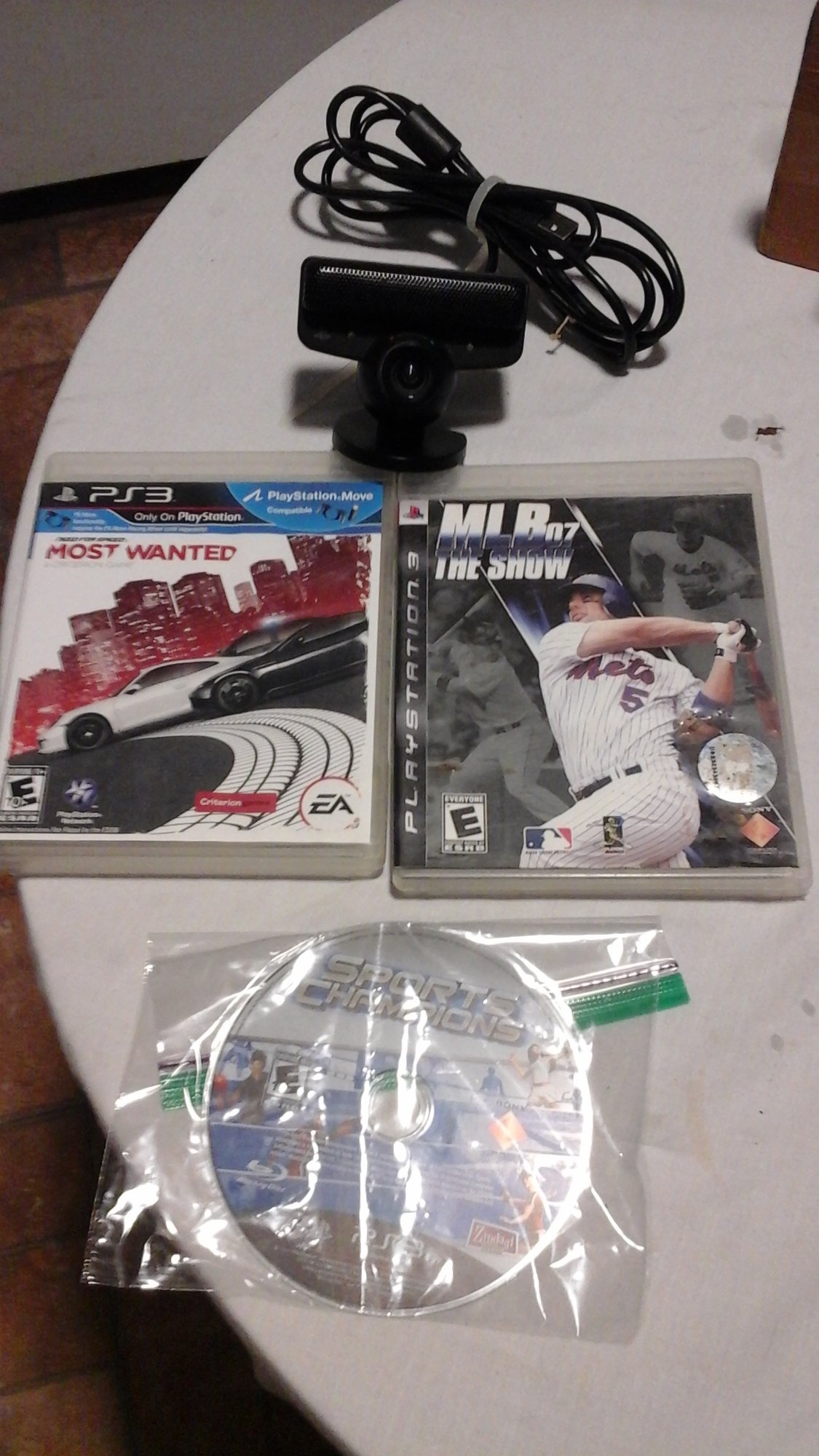 Lot Of Three PlayStation 3 Games And Playstation Eye #11314 ...