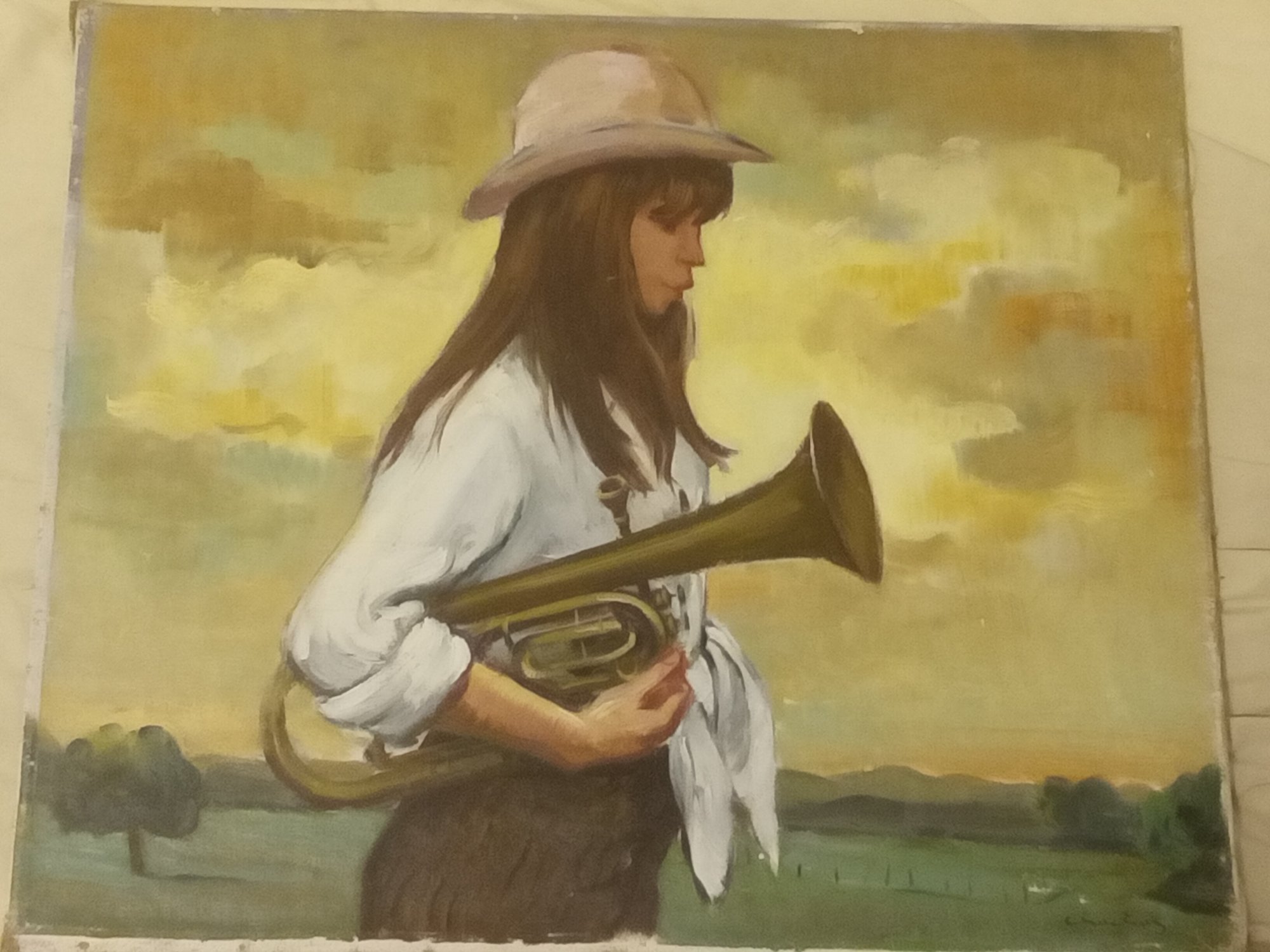 ANDRE CHOCHON OIL ON CANVAS PAINTING #2031714 | Auctionninja.com