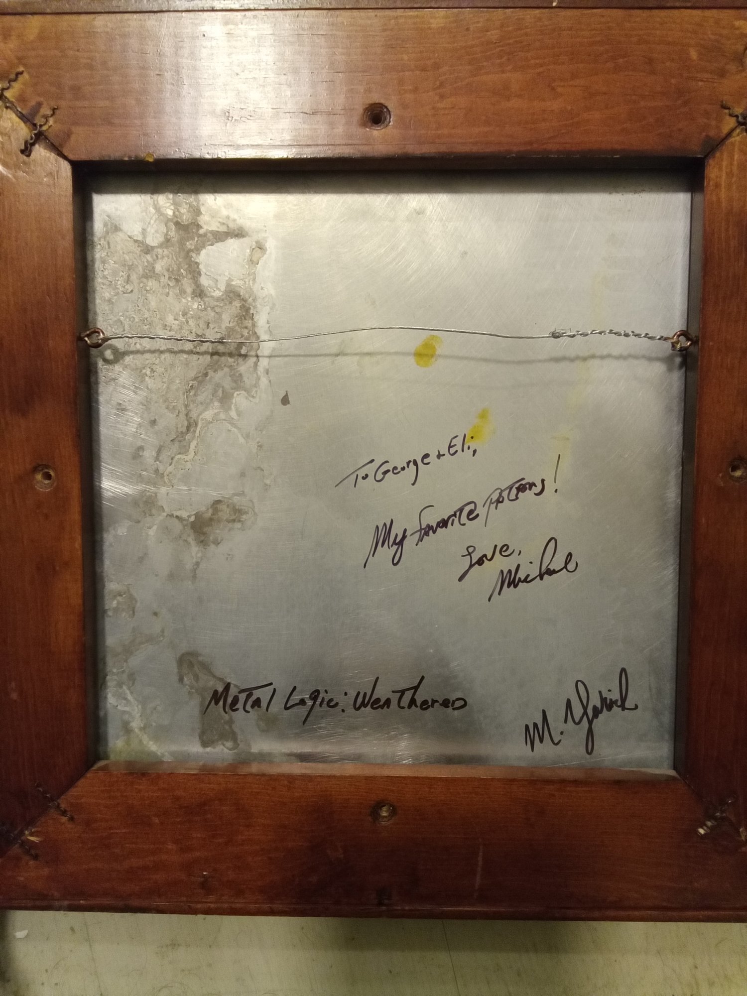 M Yarich Oil On Metal Painting #2039417 | Auctionninja.com