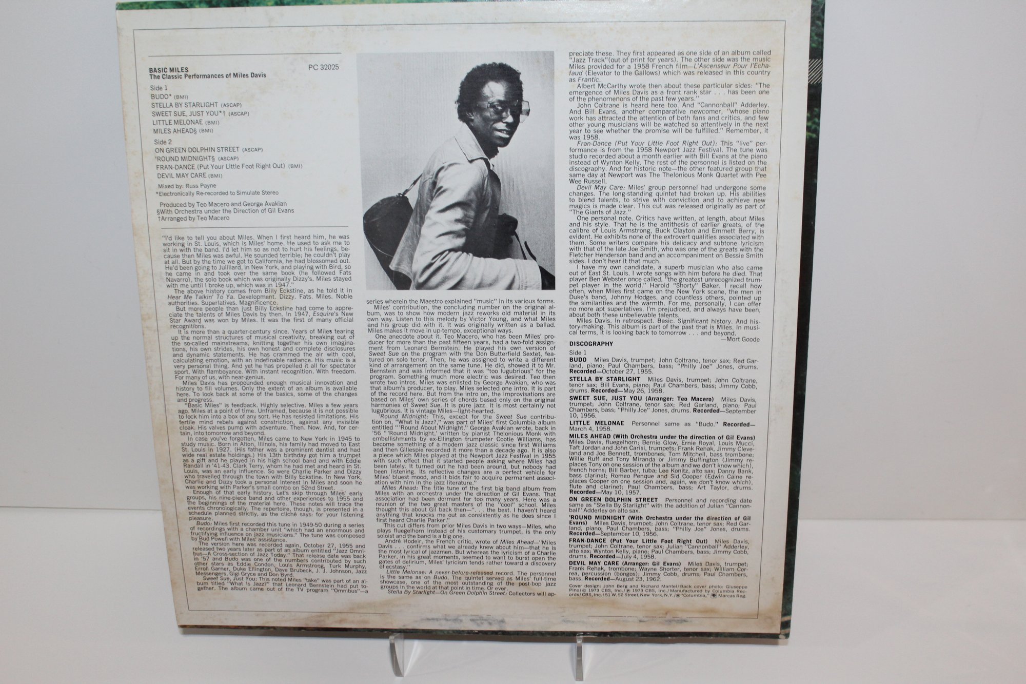 1973 Miles Davis - Basic Miles: The Classic Performance Of Miles Davis ...