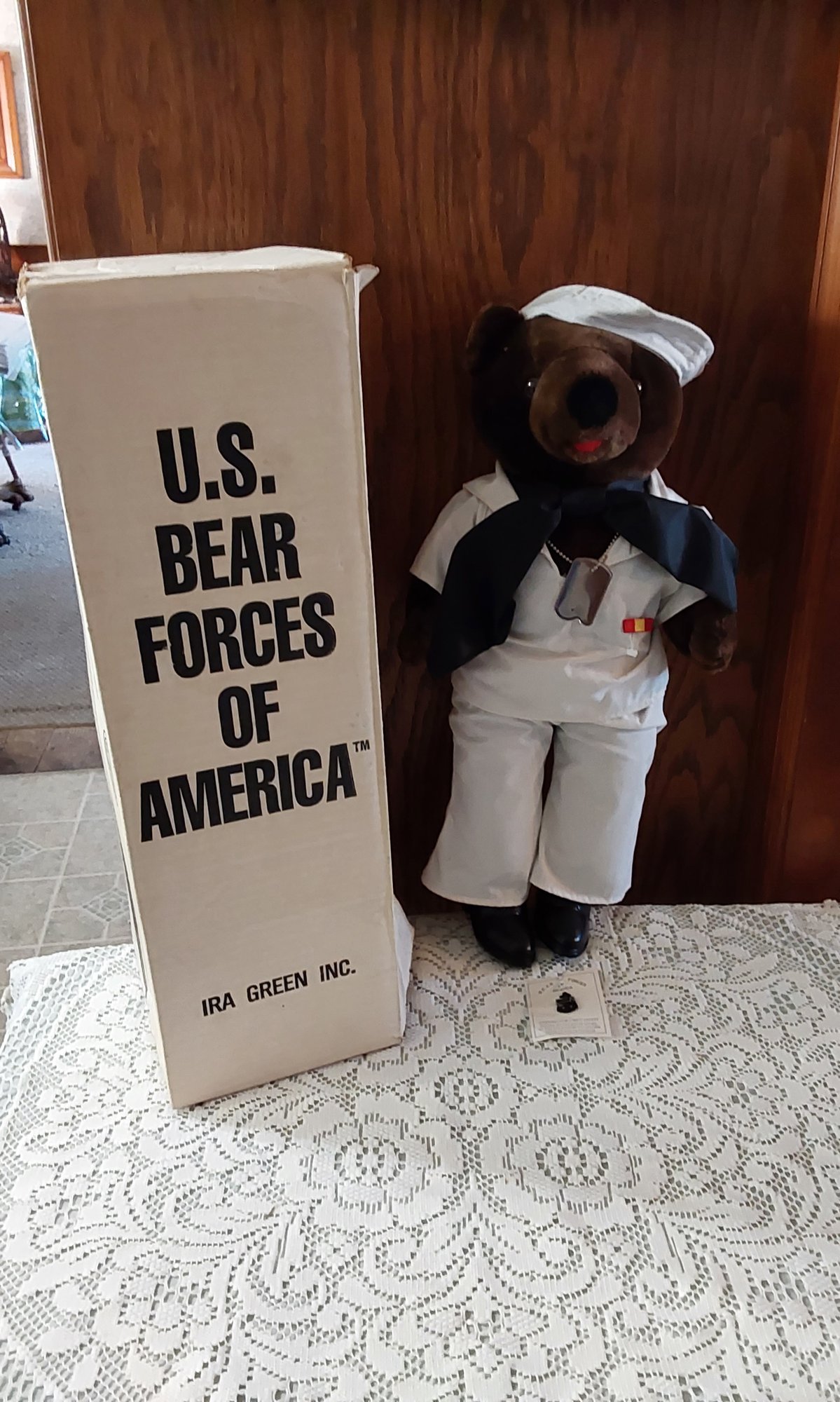 U.S. BEAR FORCE NAVY BEAR WITH ORIGINAL BOX #13783 | Auctionninja.com