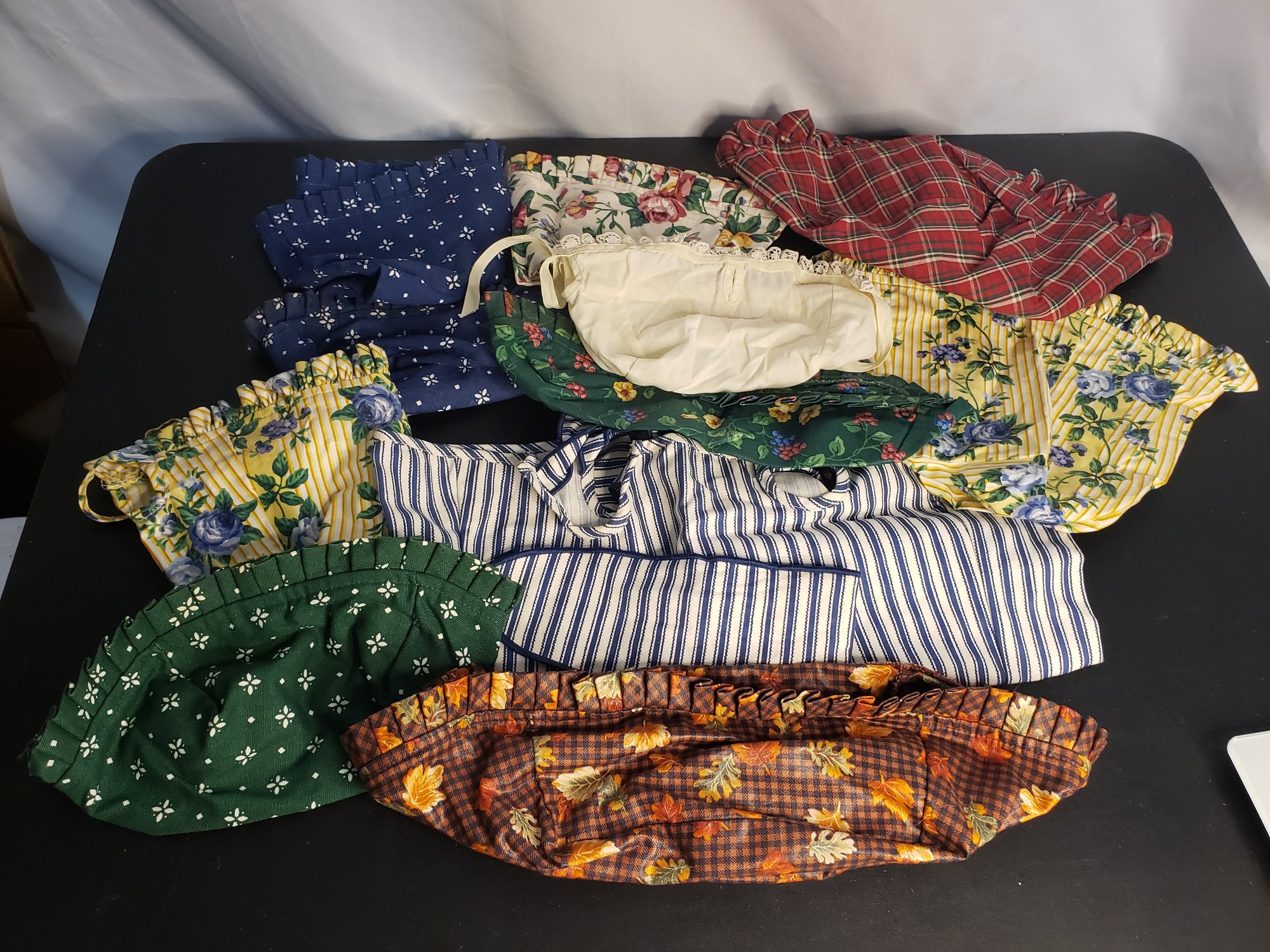 Vintage Longaberger Basket Liner Assortment 10 Pieces #8360 ...