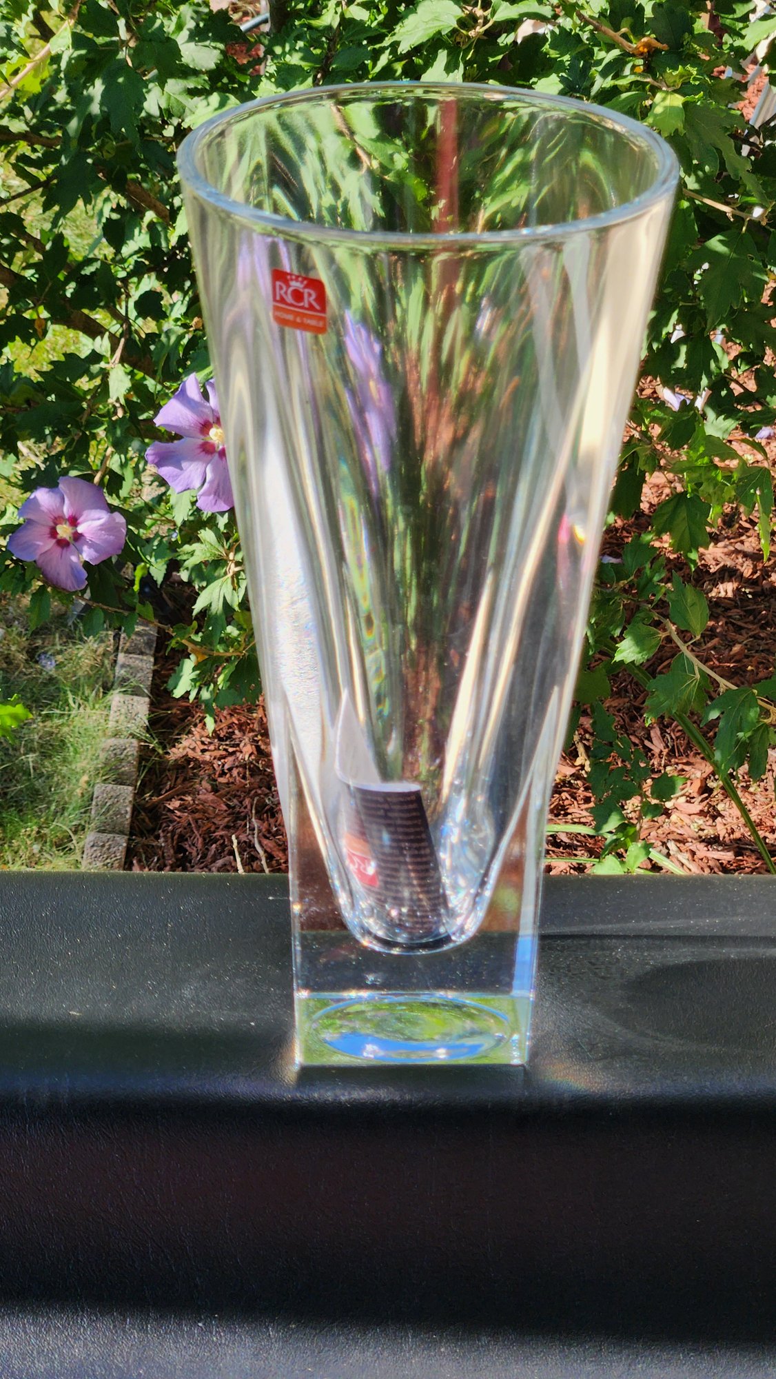 RCR Clear Vase, Made In Italy #11656 | Auctionninja.com