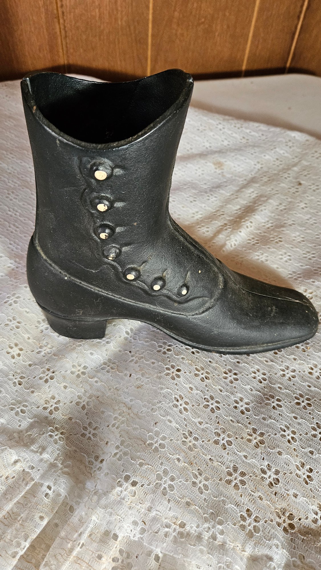 Vintage Cast Iron High Button Shoe #18783 | Auctionninja.com