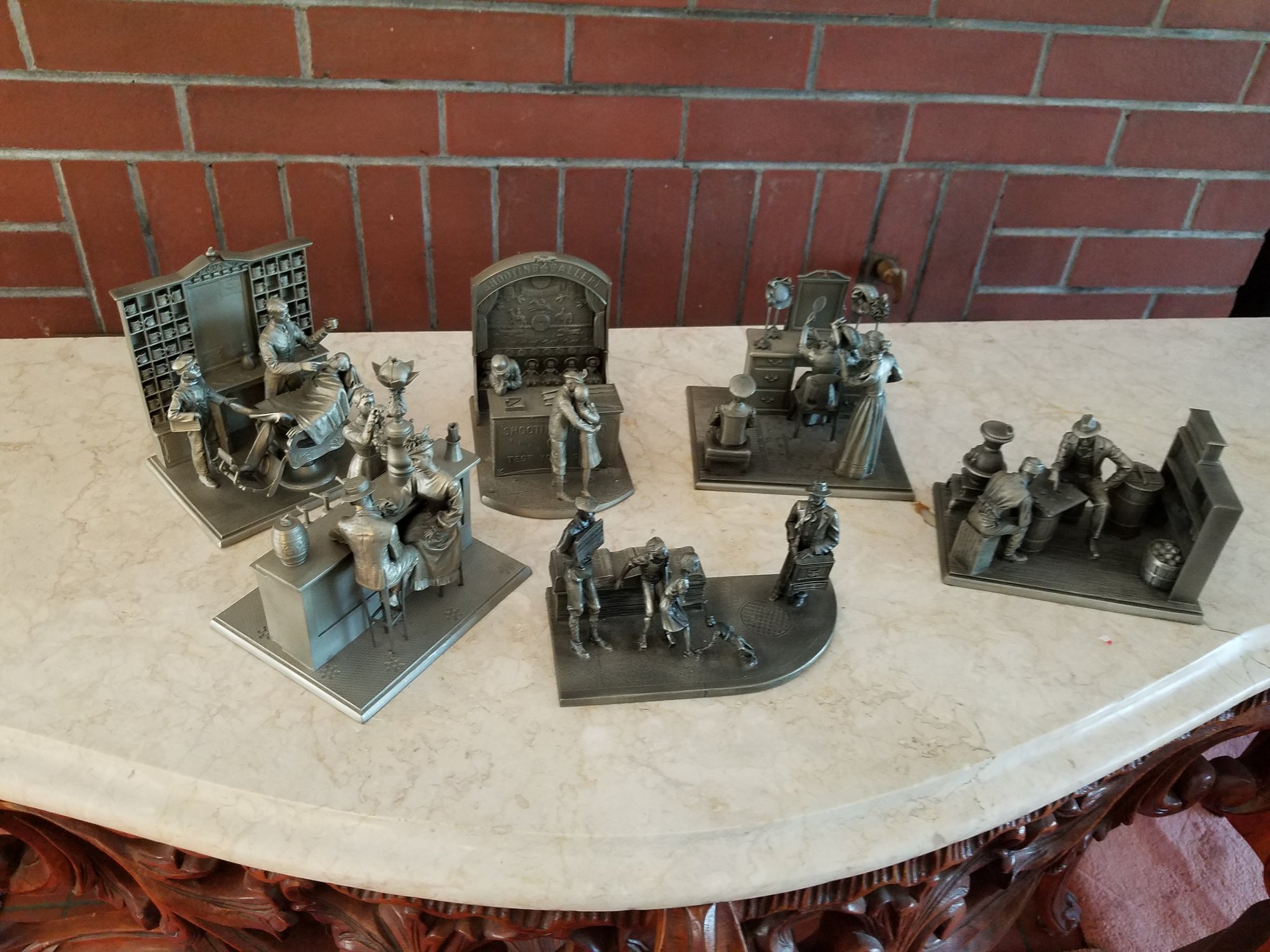 Franklin Mint Collectible Statues - 6 Pieces #18747 | Auctionninja.com
