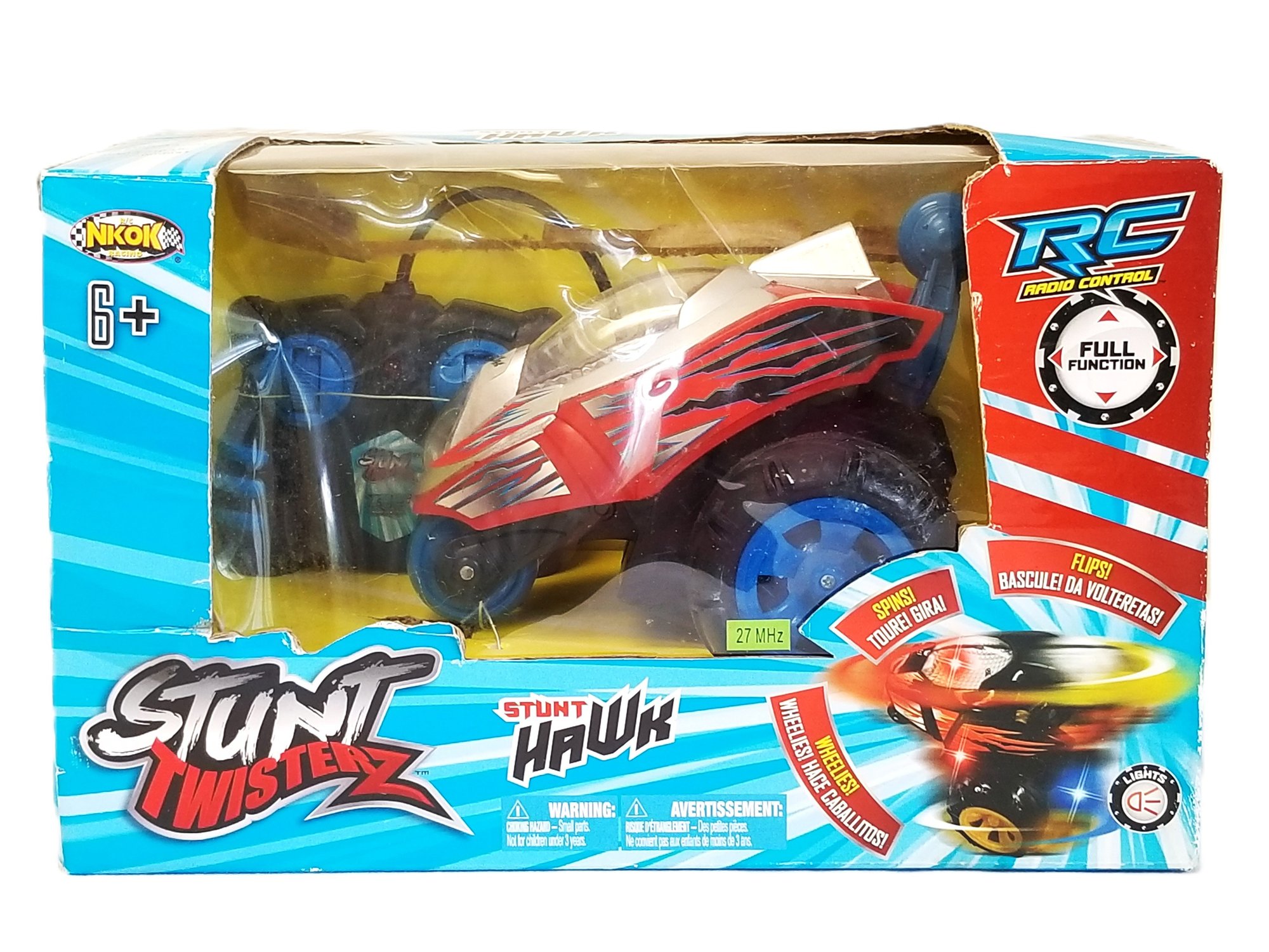NOS NKOK Stunt Twisterz STUNT HAWK Remote Control Toy Car - Original ...
