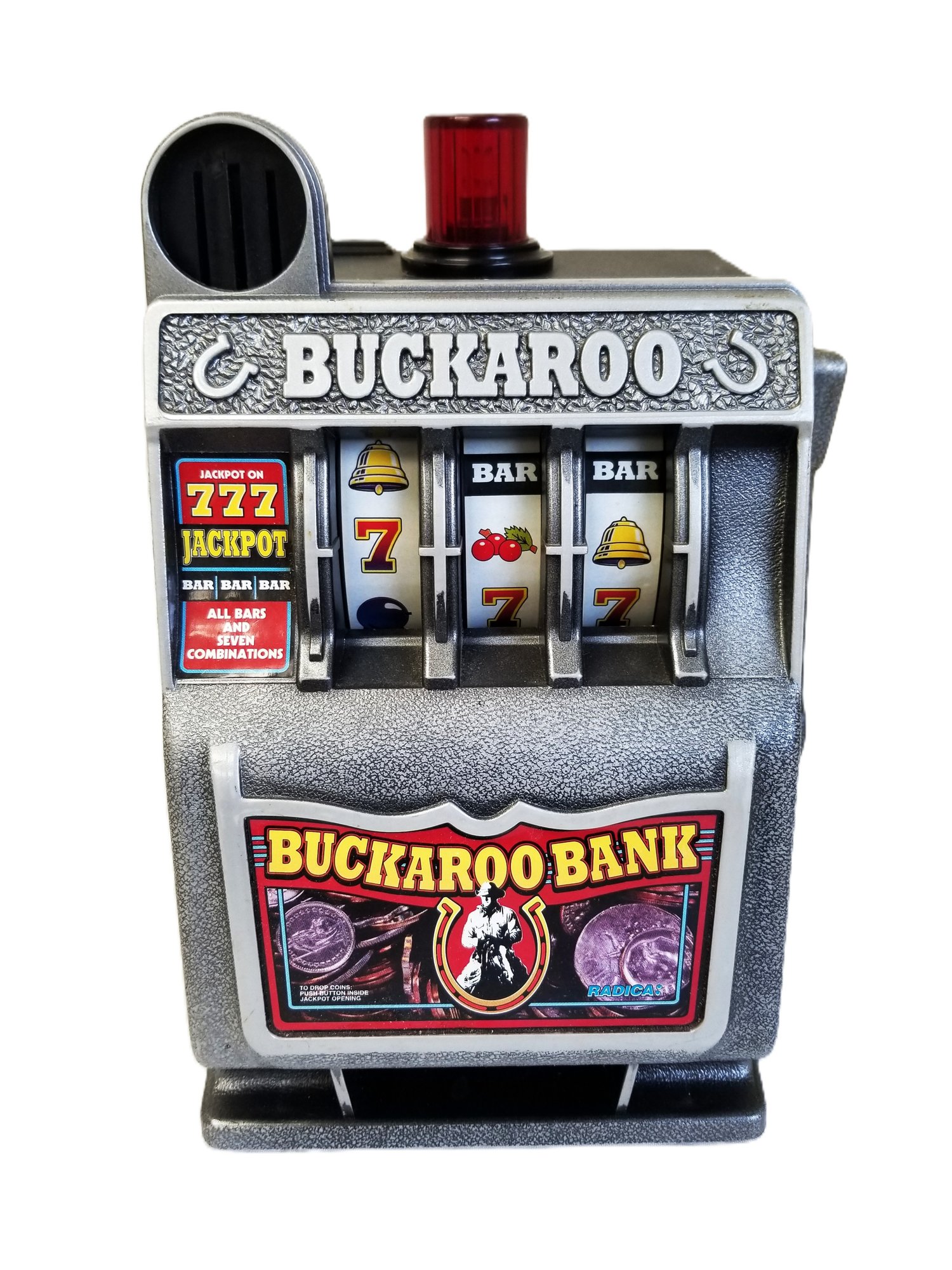 Vintage Radica Buckaroo Bank 3 Reel Slot Machine Game Model 600 ...