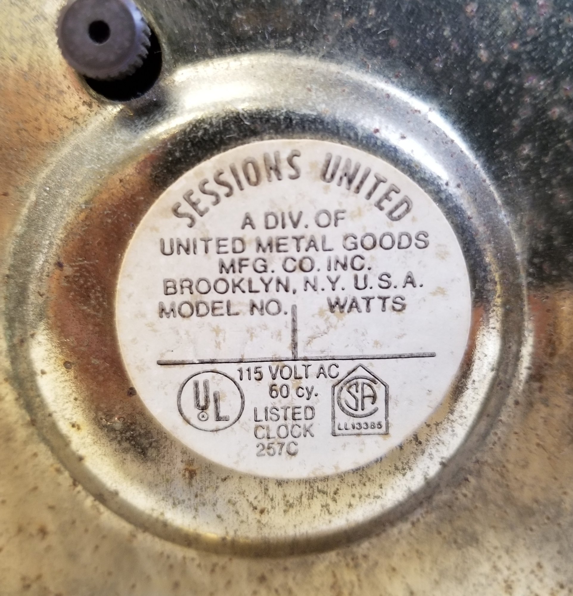 Vintage Sessions United Scale Of Justice Electric Mantel Clock #2230230 ...
