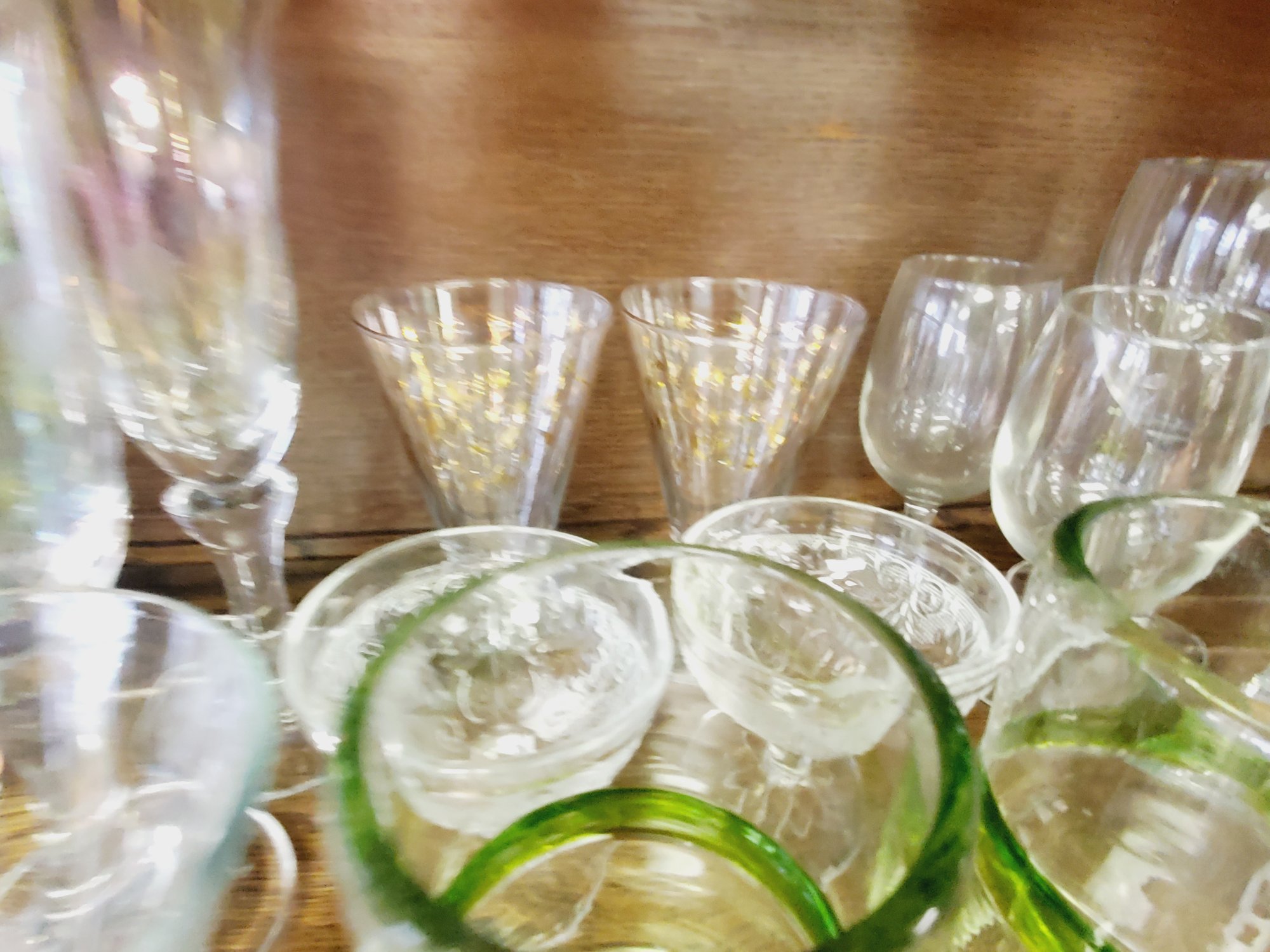 Huge Lot Of Glass, Dishes & More- Barware, Porcelain Tea Cups & More ...