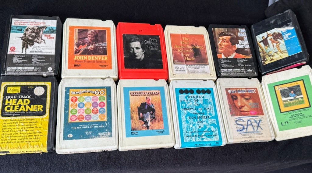 Vintage Media Box Full Of 1970s, 8 Track Tapes #18416 | Auctionninja.com