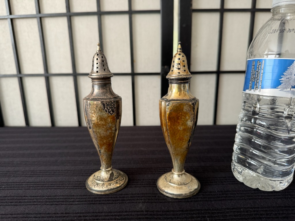 Vintage Silver Salt & Pepper Shakers #18432 | Auctionninja.com