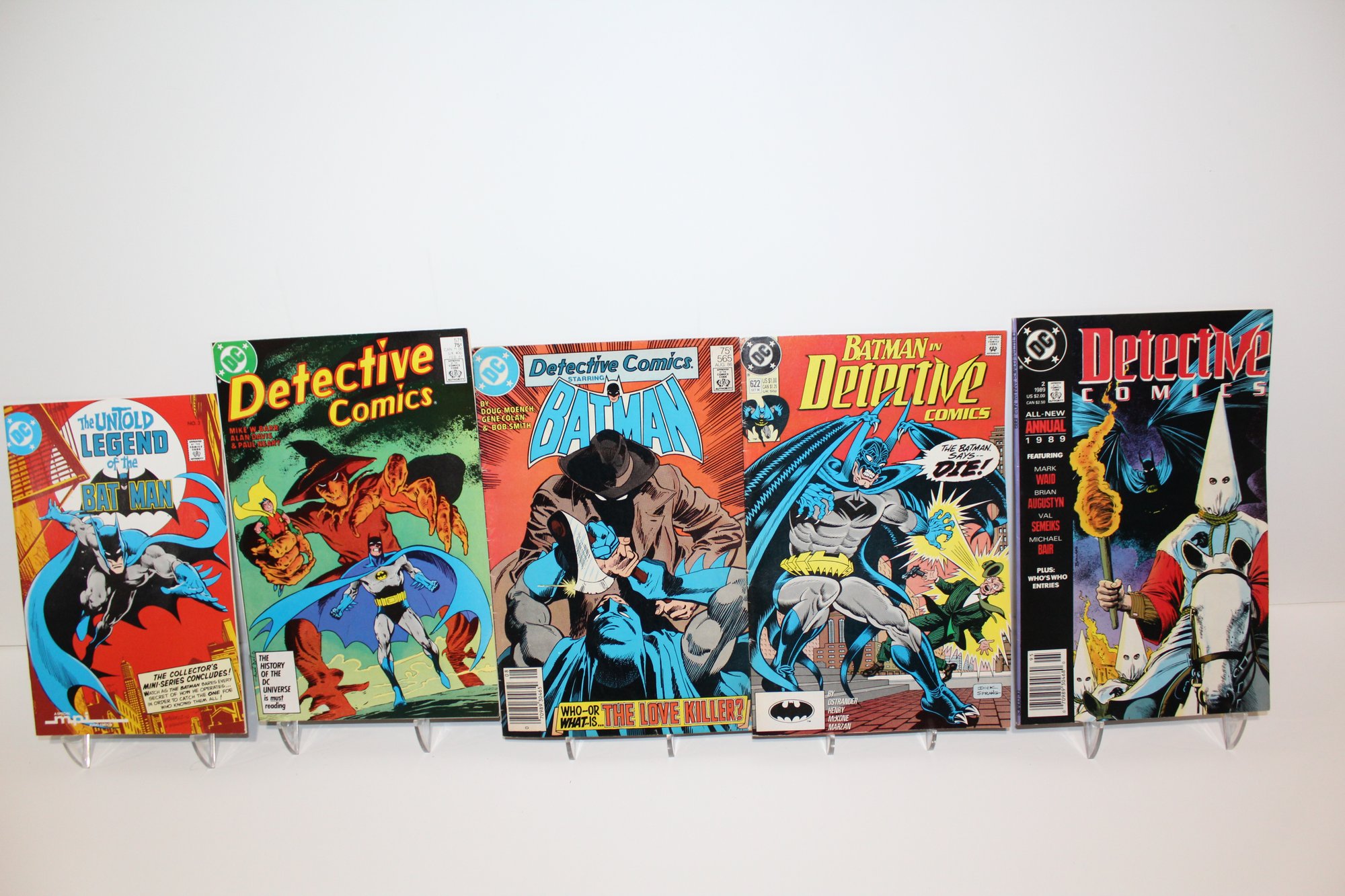 5 Detective Comics (1937 1st Series) #565, #571, #622 - Annual #2- Mini ...