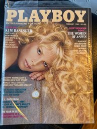 VG Feb 1983 Kim Basinger Playboy W/ Centerfold & Inserts Vintage Adult Magazine #2029699 ...