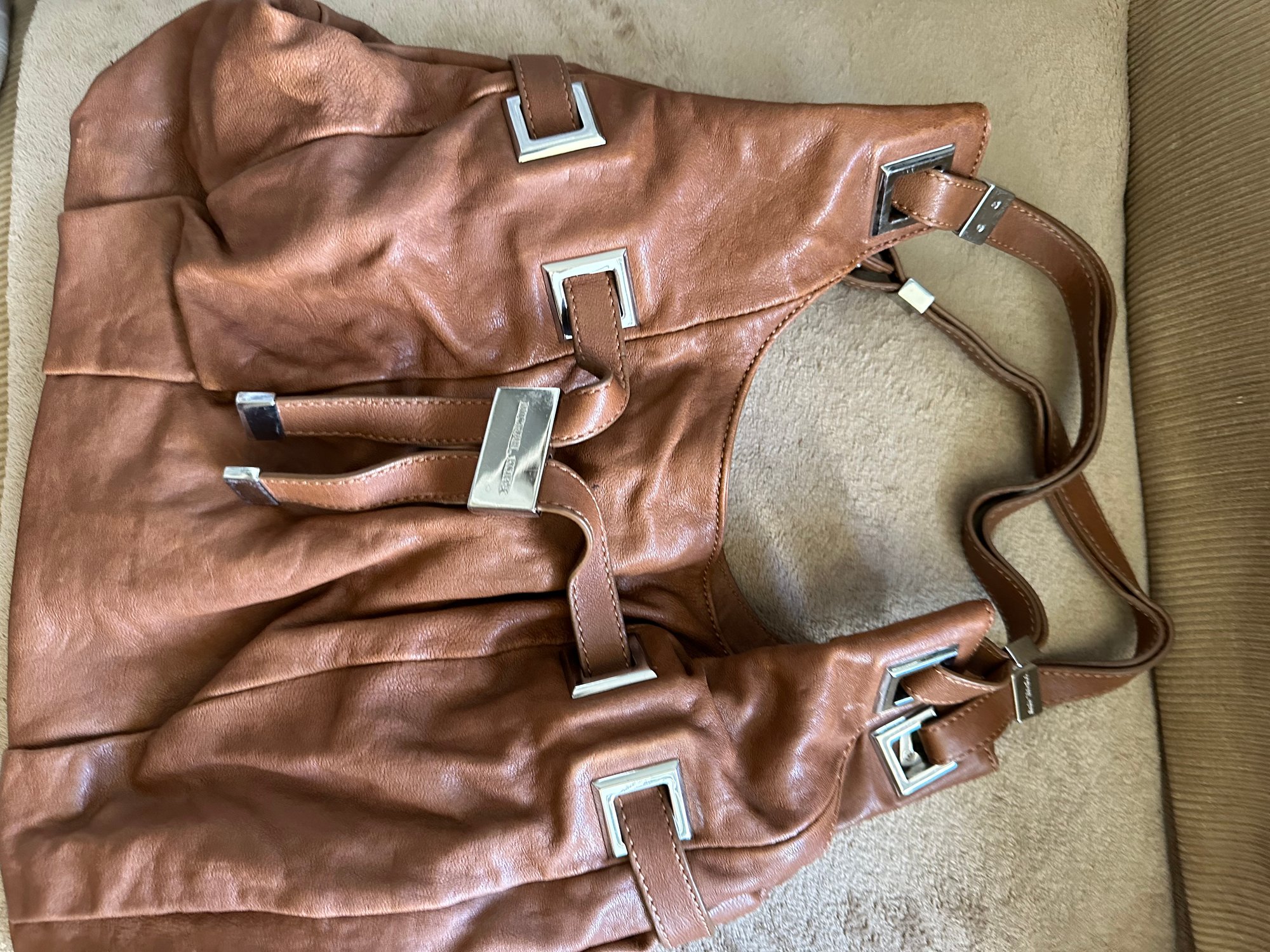 Michael Kors STYLE Brown Soft Leather Handbag, #8113 | Auctionninja.com