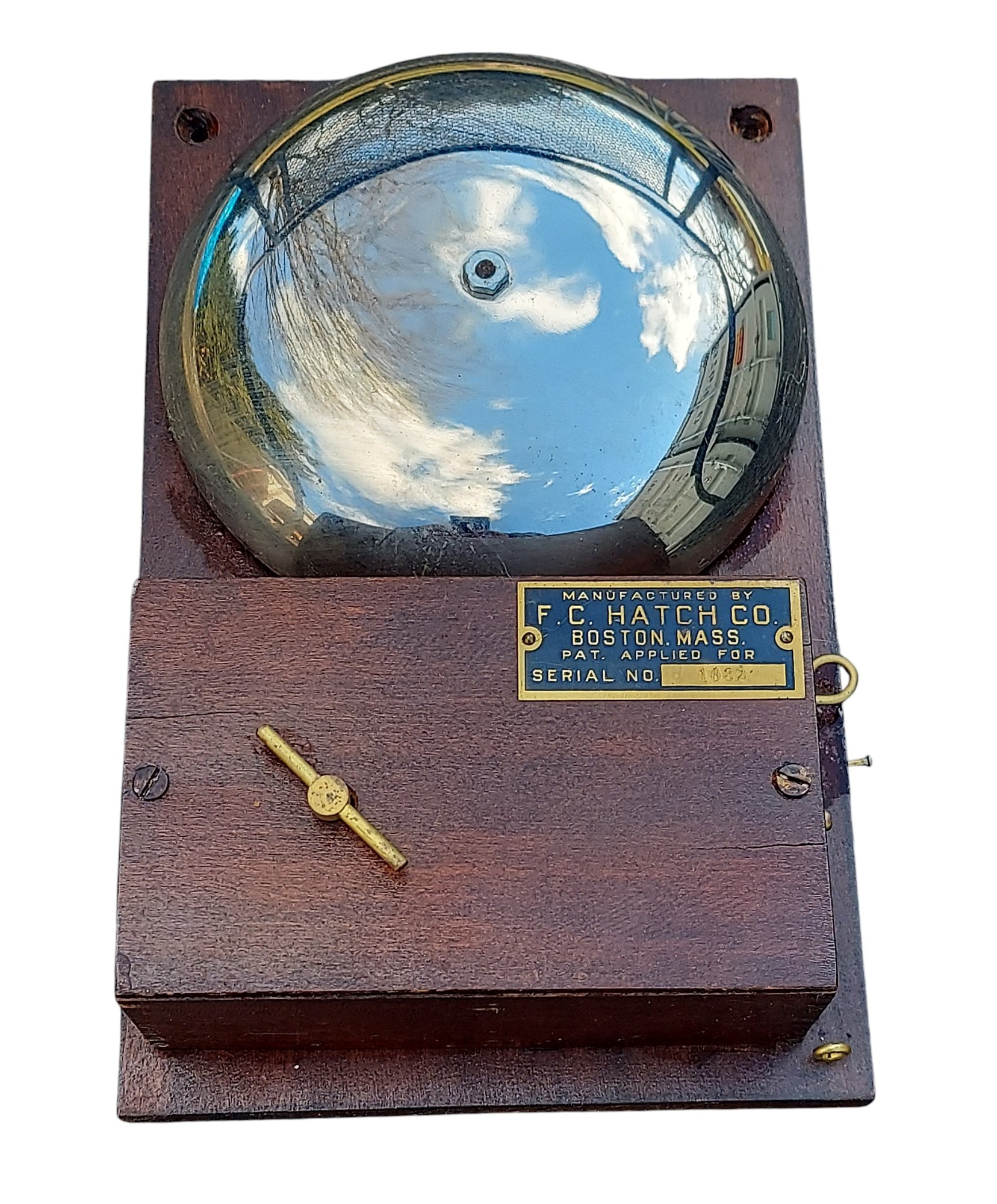 ANTIQUE CIRCA 1910 F.C HATCH CO BOSTON MASS WIND-UP MECHANICAL BURGLAR ...