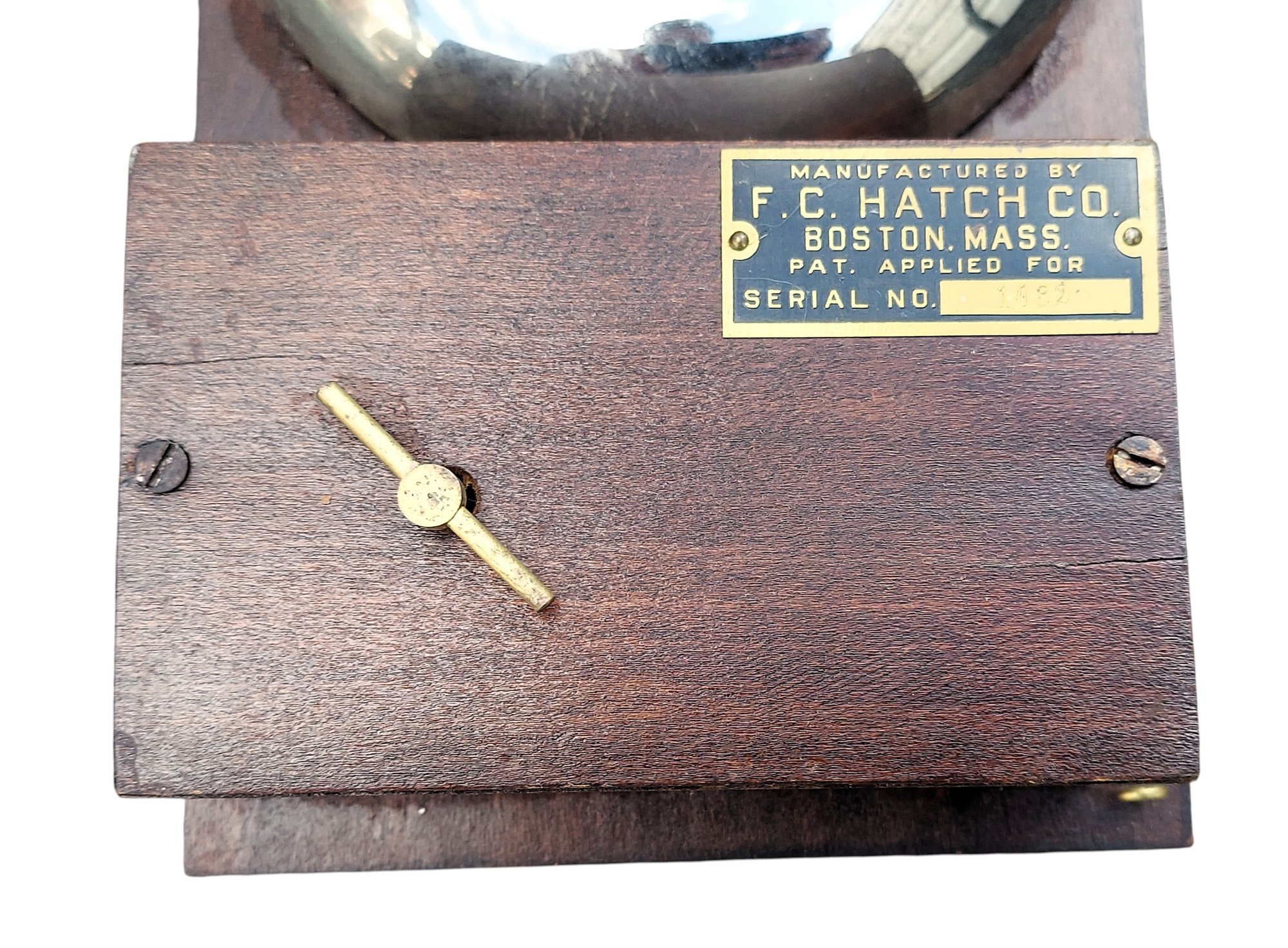 ANTIQUE CIRCA 1910 F.C HATCH CO BOSTON MASS WIND-UP MECHANICAL BURGLAR ...