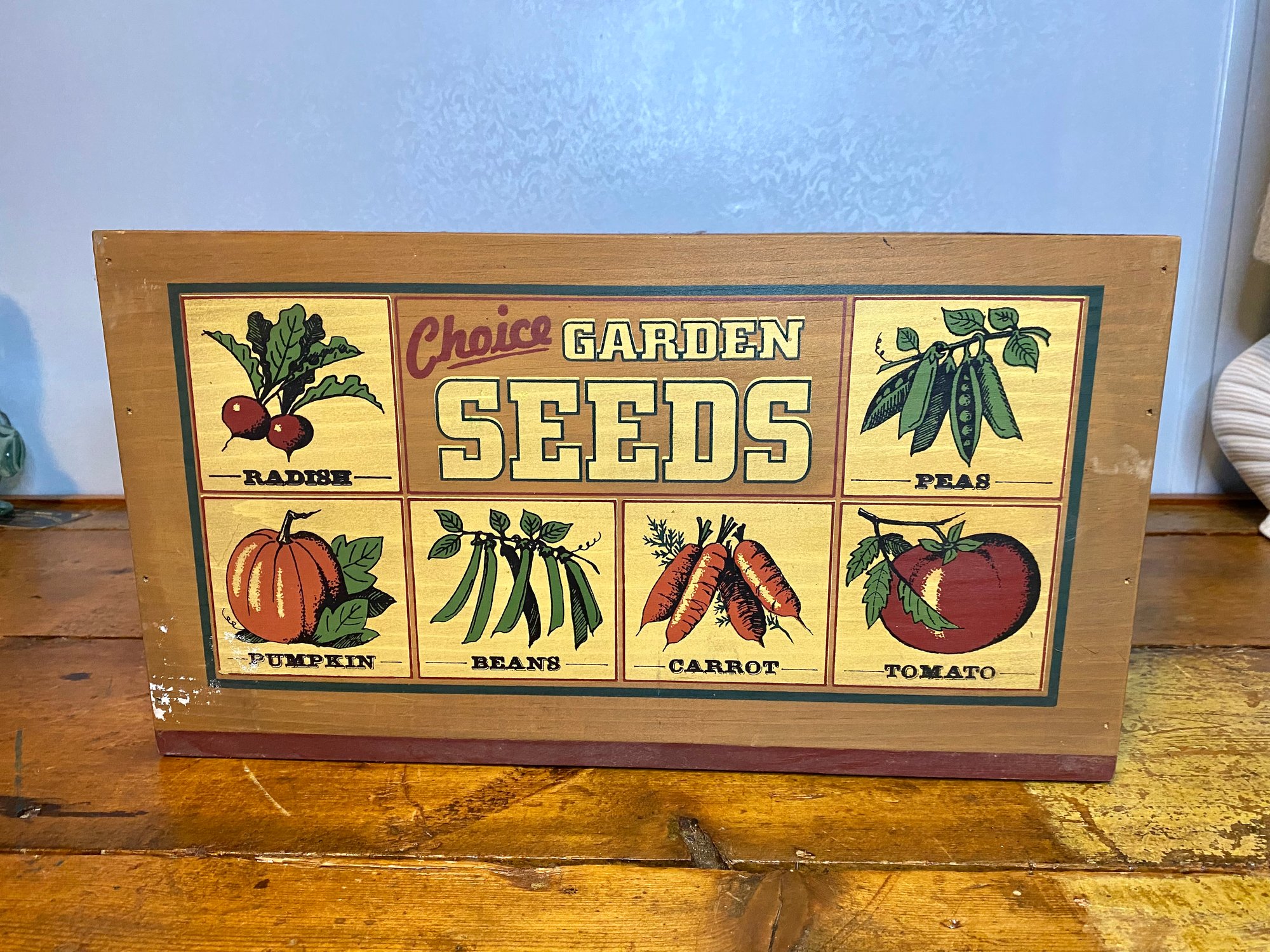 Wooden Seed Crate With Handles #13356 | Auctionninja.com