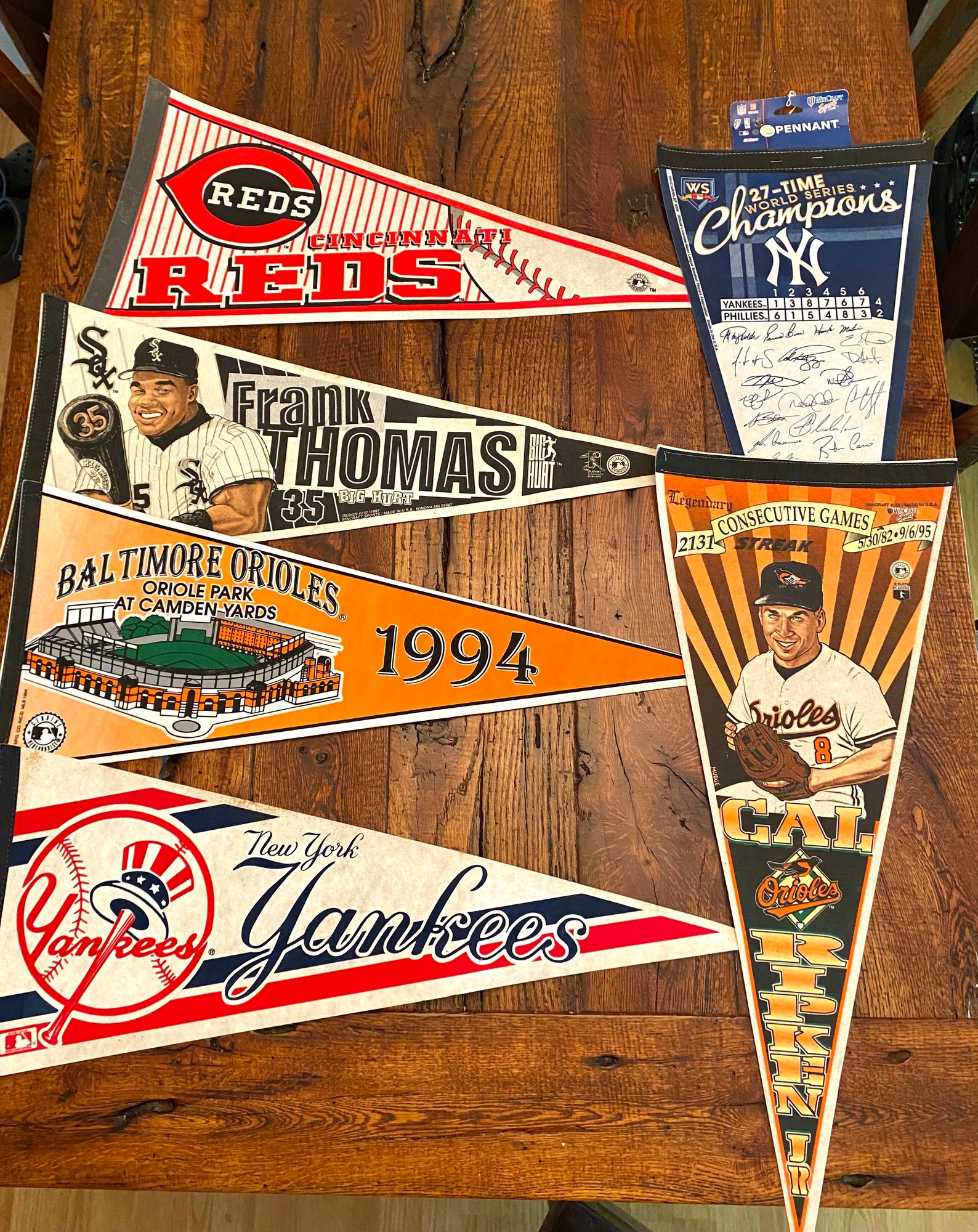 MLB PENNANT LOT 2- Yankees, Orioles, Cal Ripken Jr And More #12836 ...