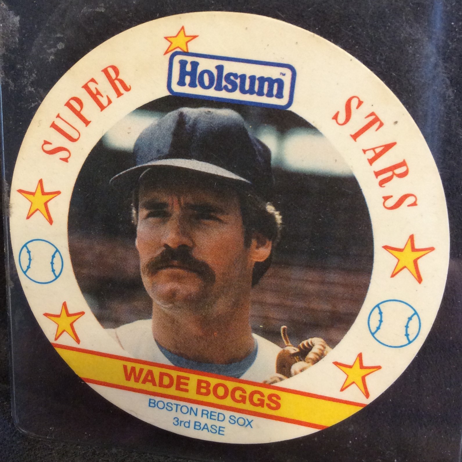 1989 Holsom Super Stars Wade Boggs Round Card #2087198 | Auctionninja.com