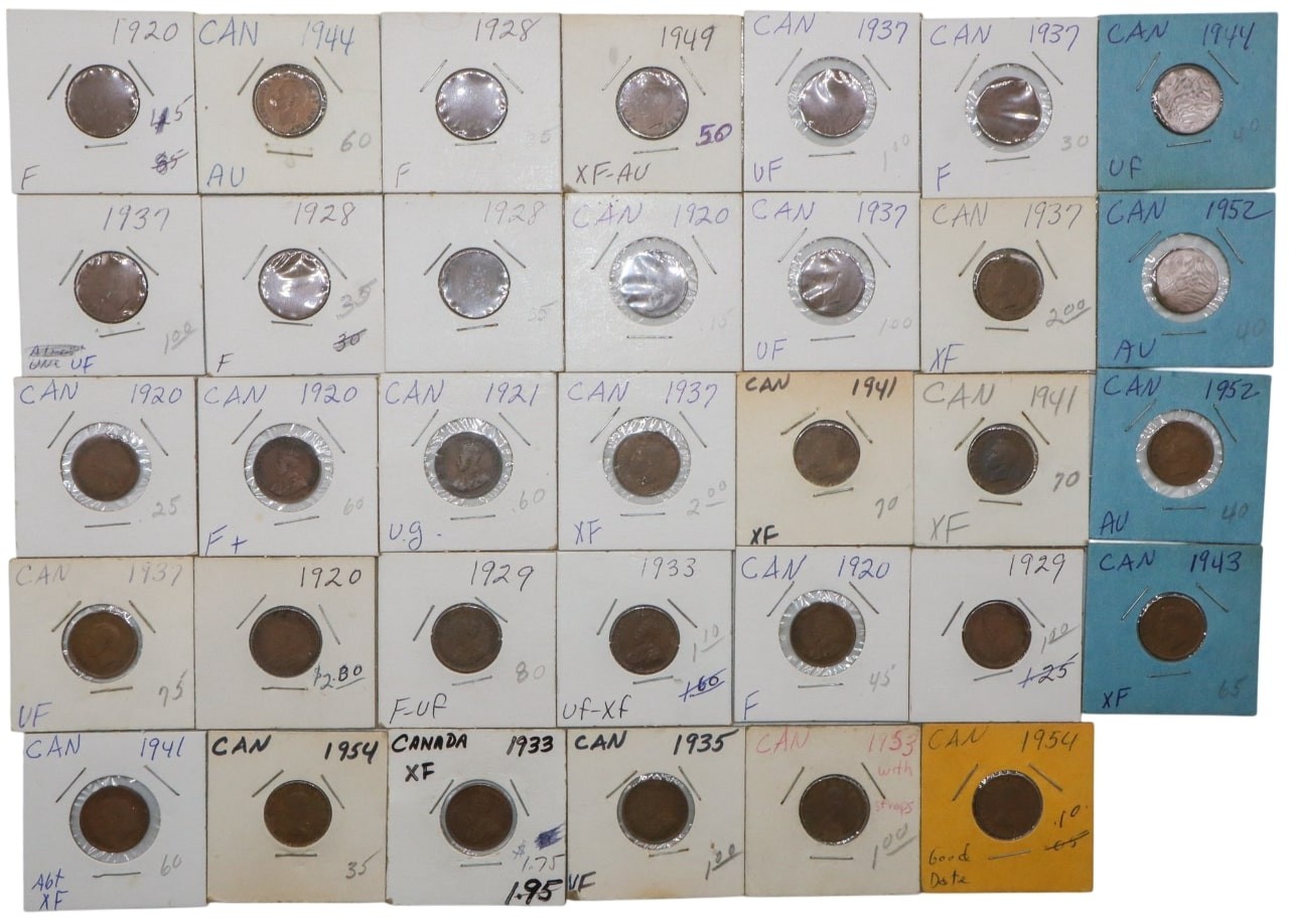 Large Collection Of Canada Coins Mix Dates And Denominations #2128683 ...