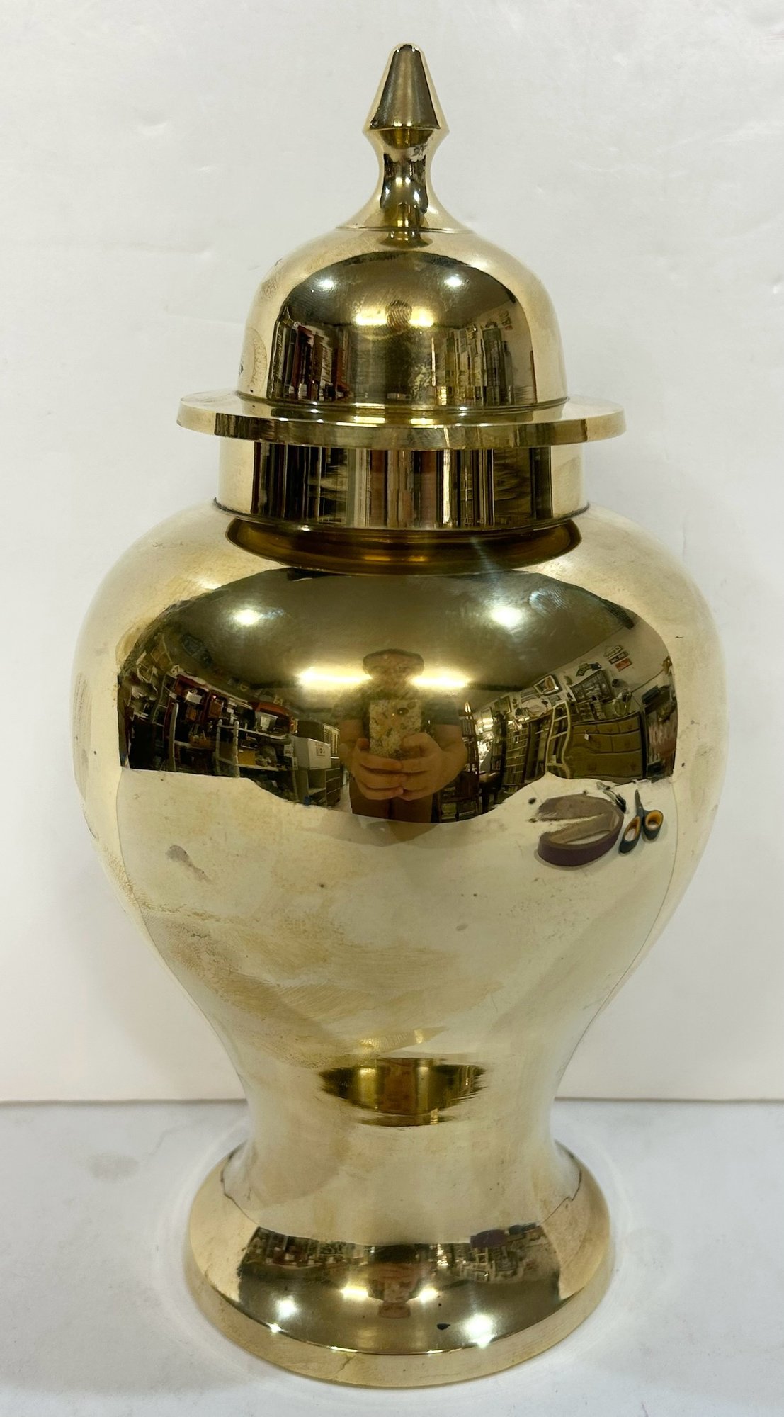 Vintage Boho Style Brass Lidded Ginger Jar #6136 | Auctionninja.com