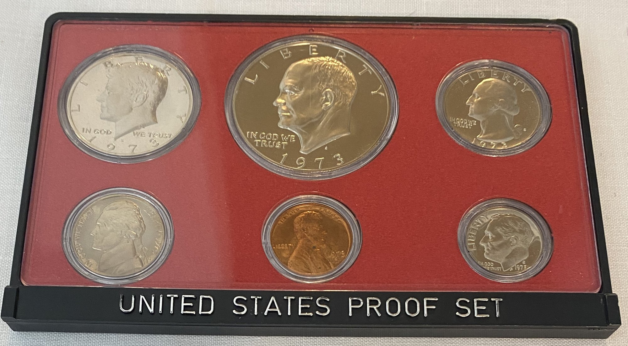 1973 US Mint Proof Set No Box #4278 | Auctionninja.com