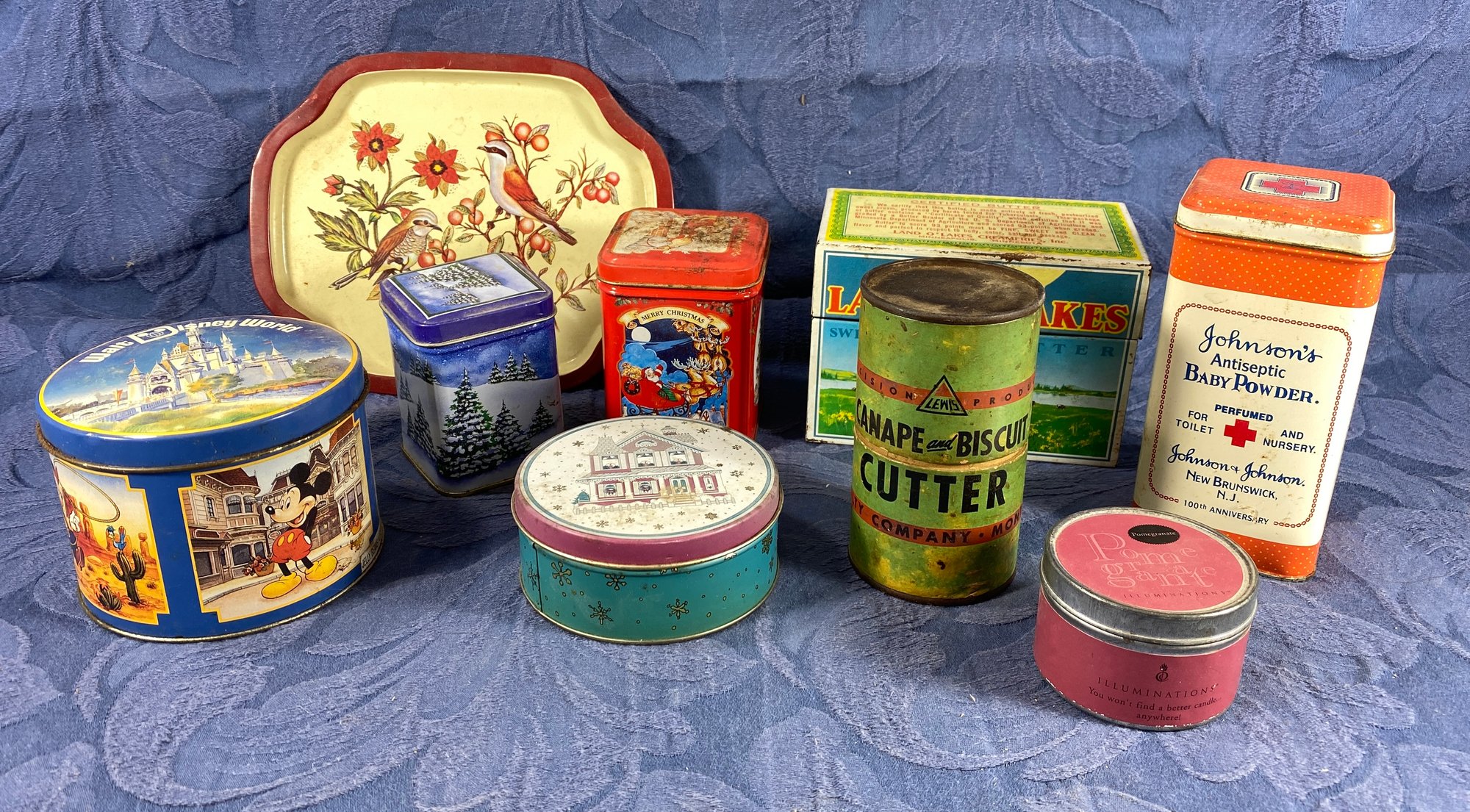 Vintage Tins: Land Of Lakes, Canape & Biscuit Cutter, Walt Disney World ...