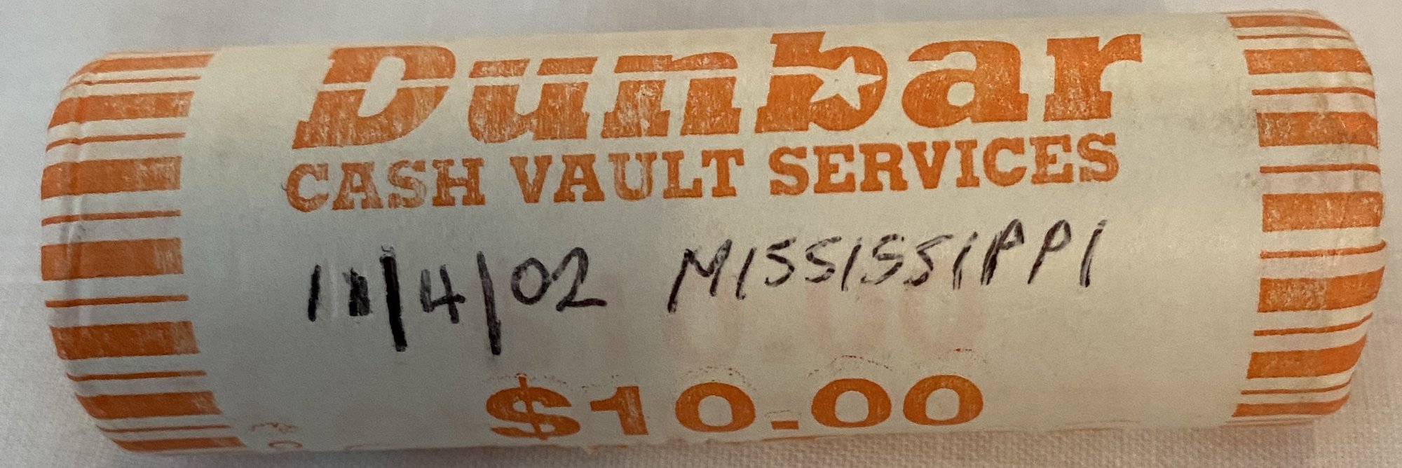 $10.00 Mississippi P State Quarter Roll #4444 | Auctionninja.com