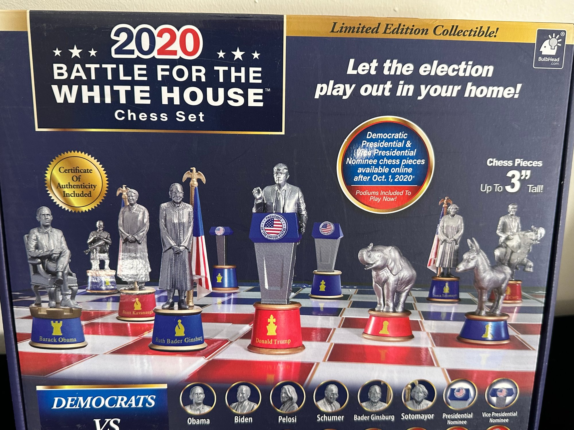 Battle For The White House Chess Set With Biden/Harris Update #14390 ...