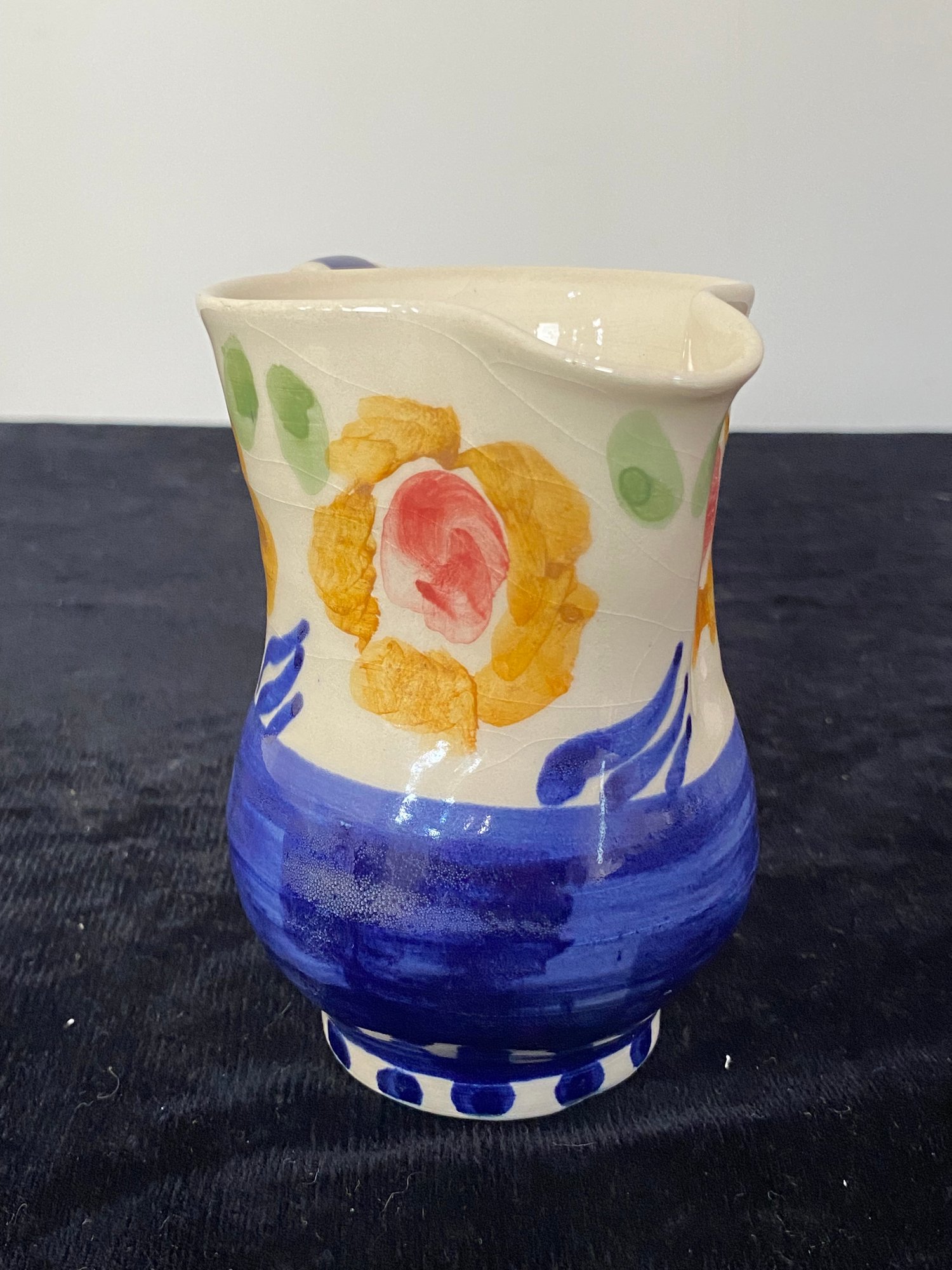 Painted Pottery Pitcher #10869 | Auctionninja.com
