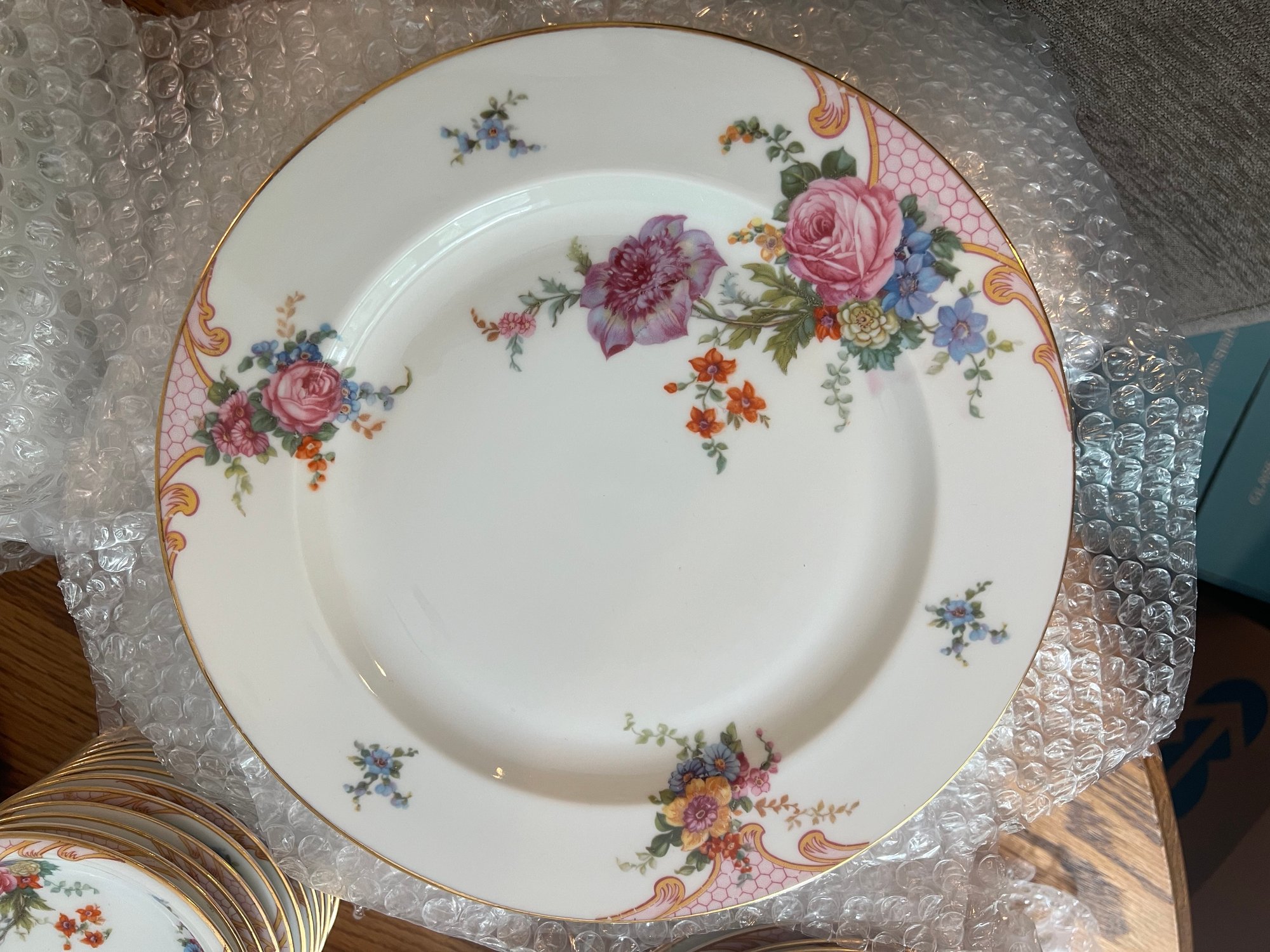Epiag Czechoslovakia Imported Porcelain Dinnerware In Bridal Rose ...