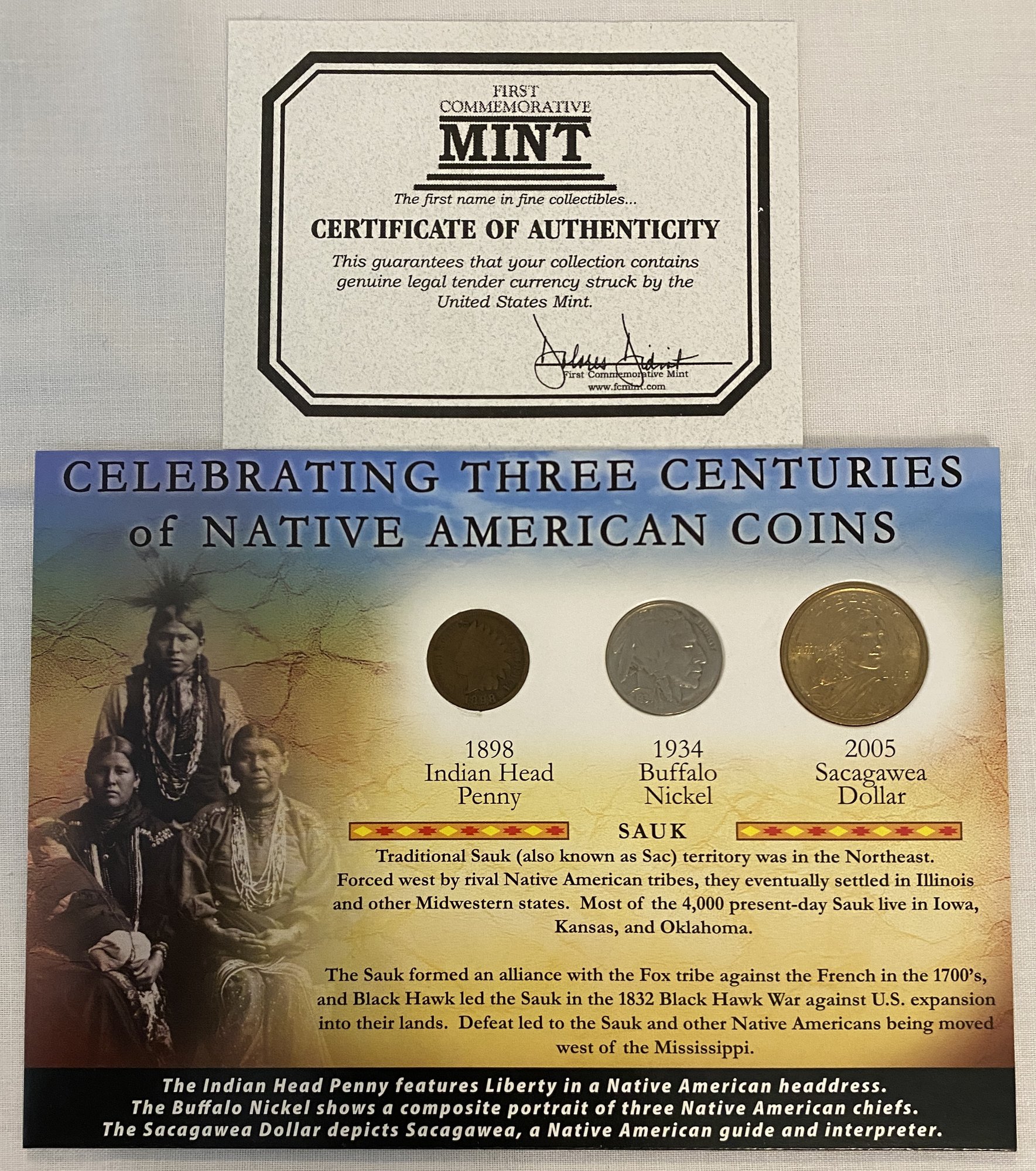 Celebrating Three Centuries Of Native American Coins 1898 Penny, 1934 ...