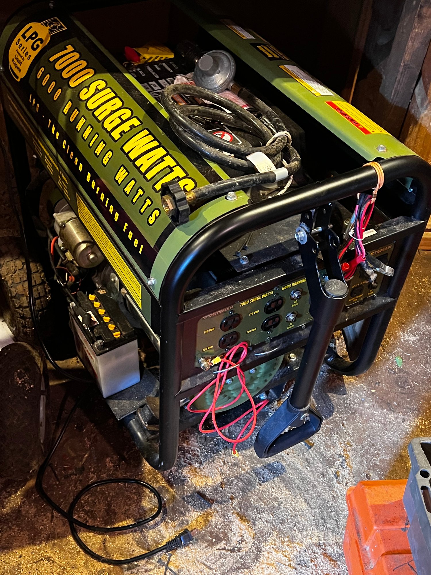 LPG Liquid Propane 6000 Watt Gas Powered Generator With 7000 Surge ...