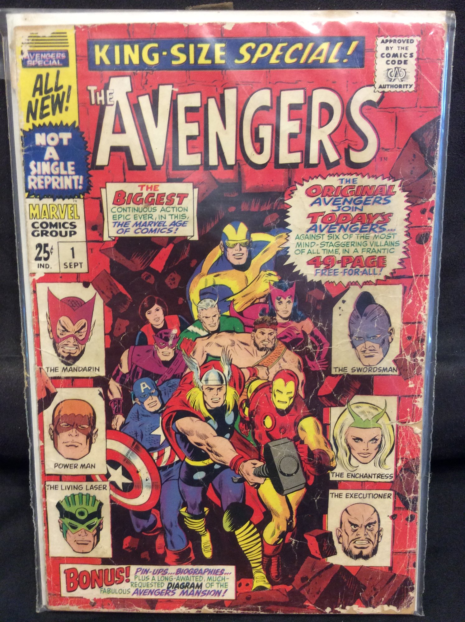 1967 Marvel Comics Avengers King Size Special #1 - M #1933 ...
