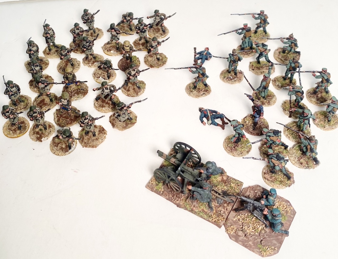 Hand Painted Scottish German WWI Battle Miniatures #10963 ...